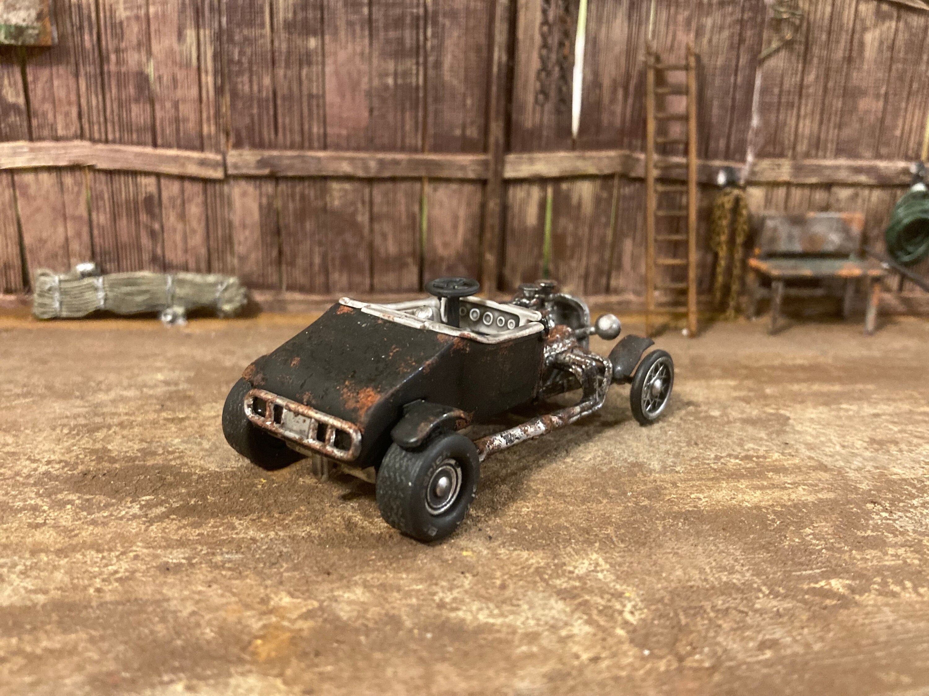 1927 Ford T Bucket Hot Rod Customized 1/64 Scale Diecast Car. Custom ...