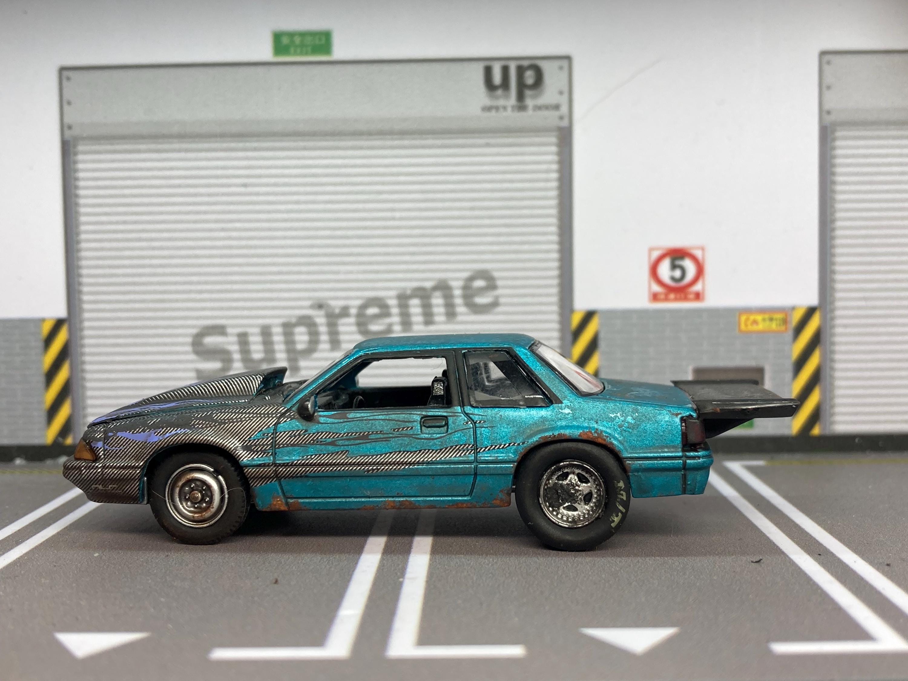 1990 Ford Mustang Fox Body Customized 1/64 Scale Diecast Car. Custom ...