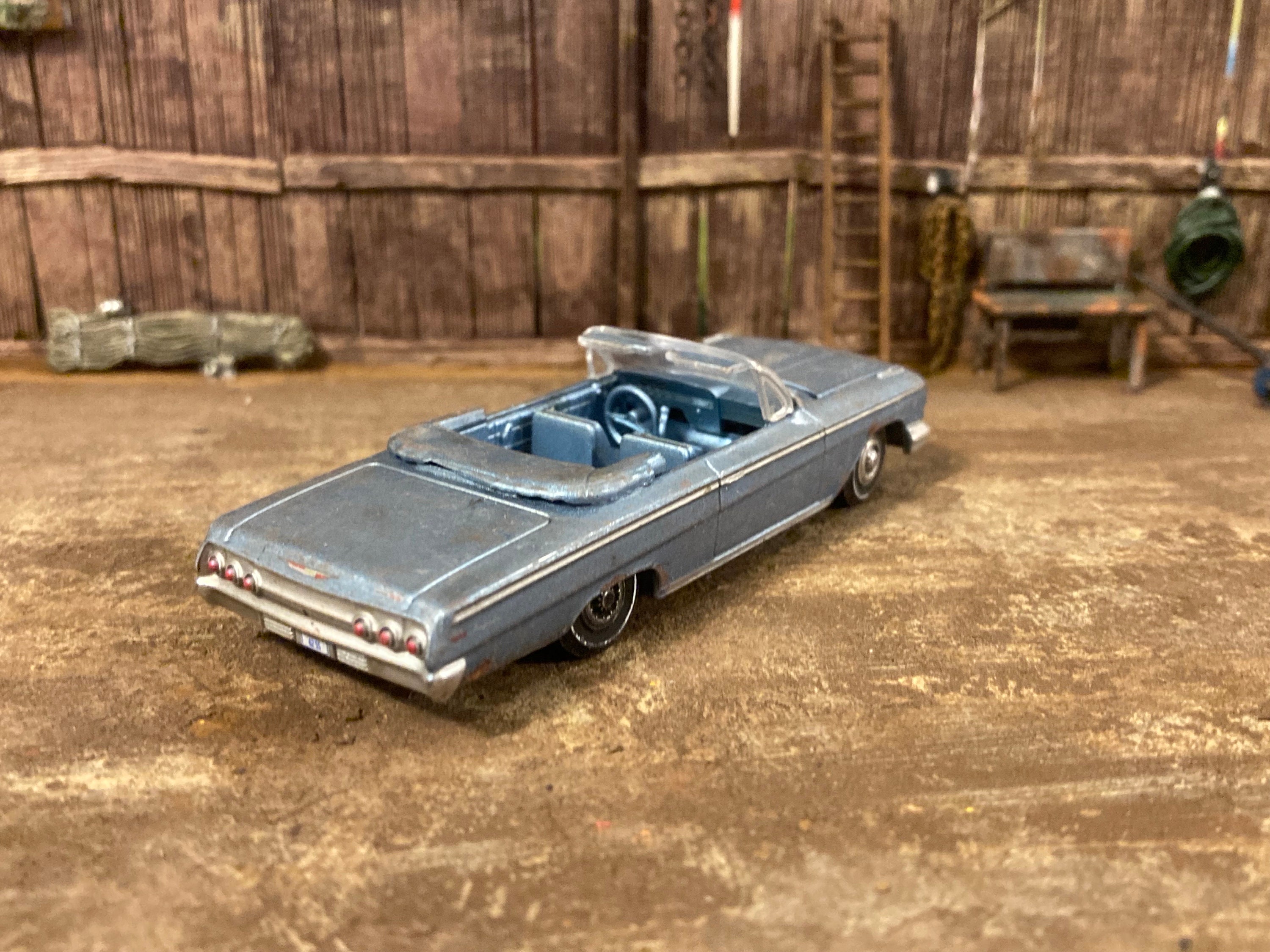1962 Chevy Impala Convertible Customized 1/64 Scale Diecast Car. Custom ...