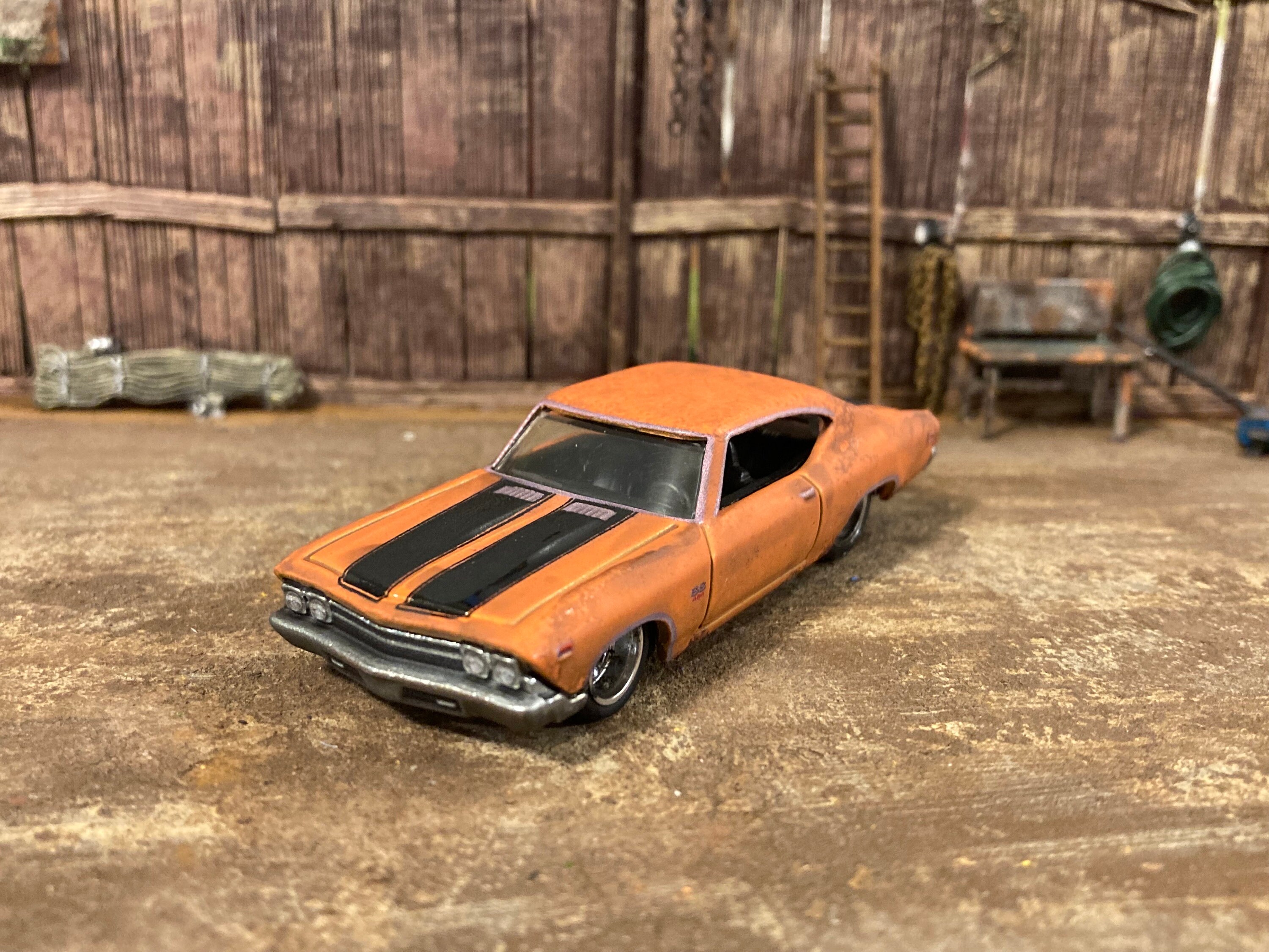 1969 Chevy Chevelle SS Customized 1/64 Scale Diecast Car. Custom Barn ...