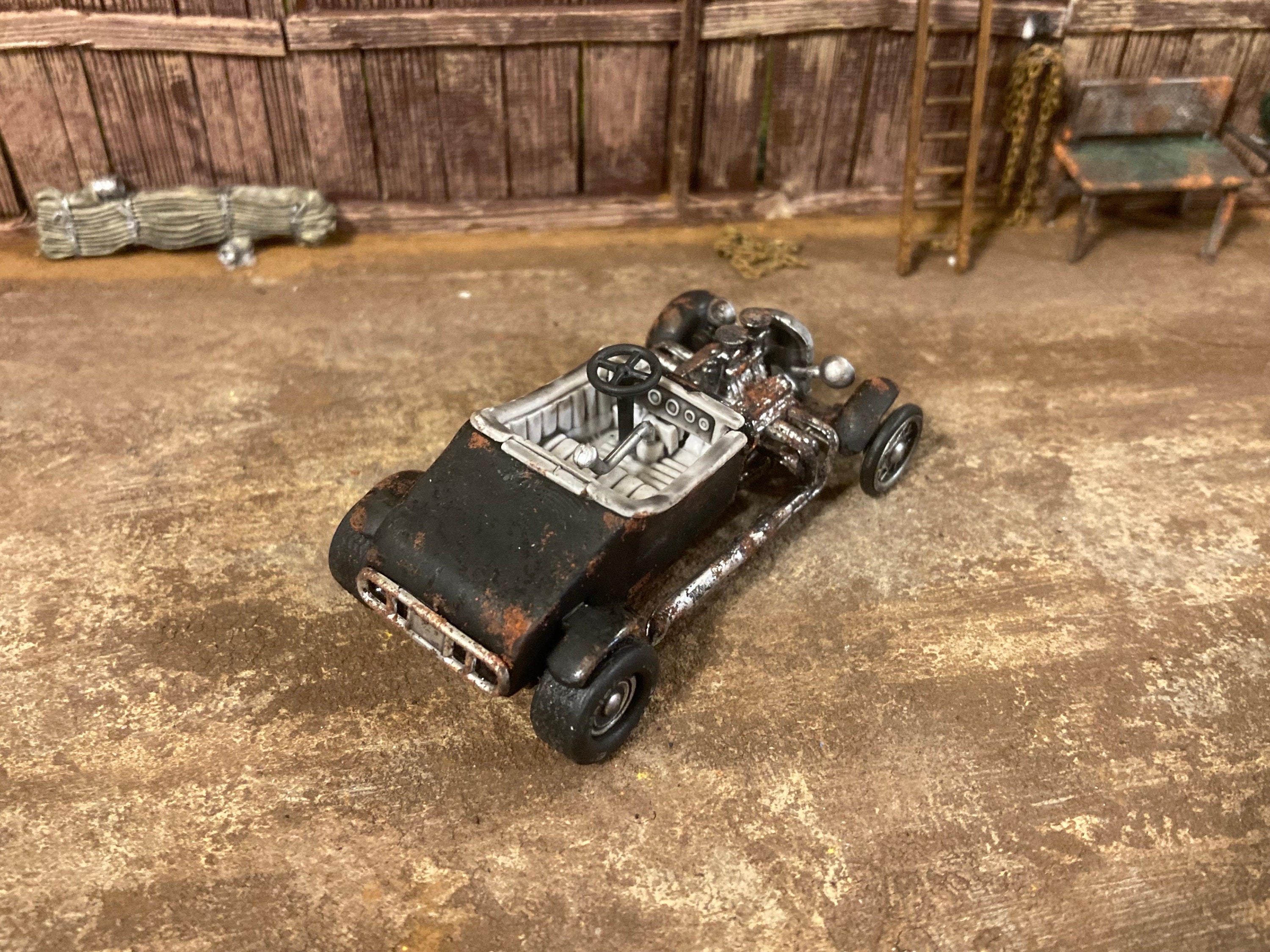 1927 Ford T Bucket Hot Rod Customized 1/64 Scale Diecast Car. Custom ...