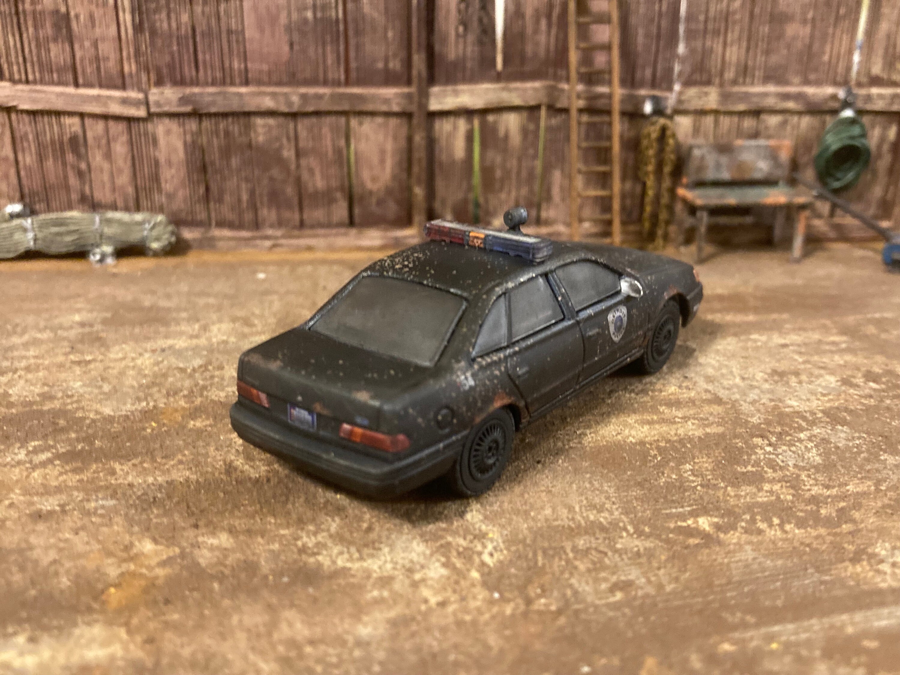 1986 Ford Taurus Police Car Customized 1/64 Scale Diecast Car. Robocop ...