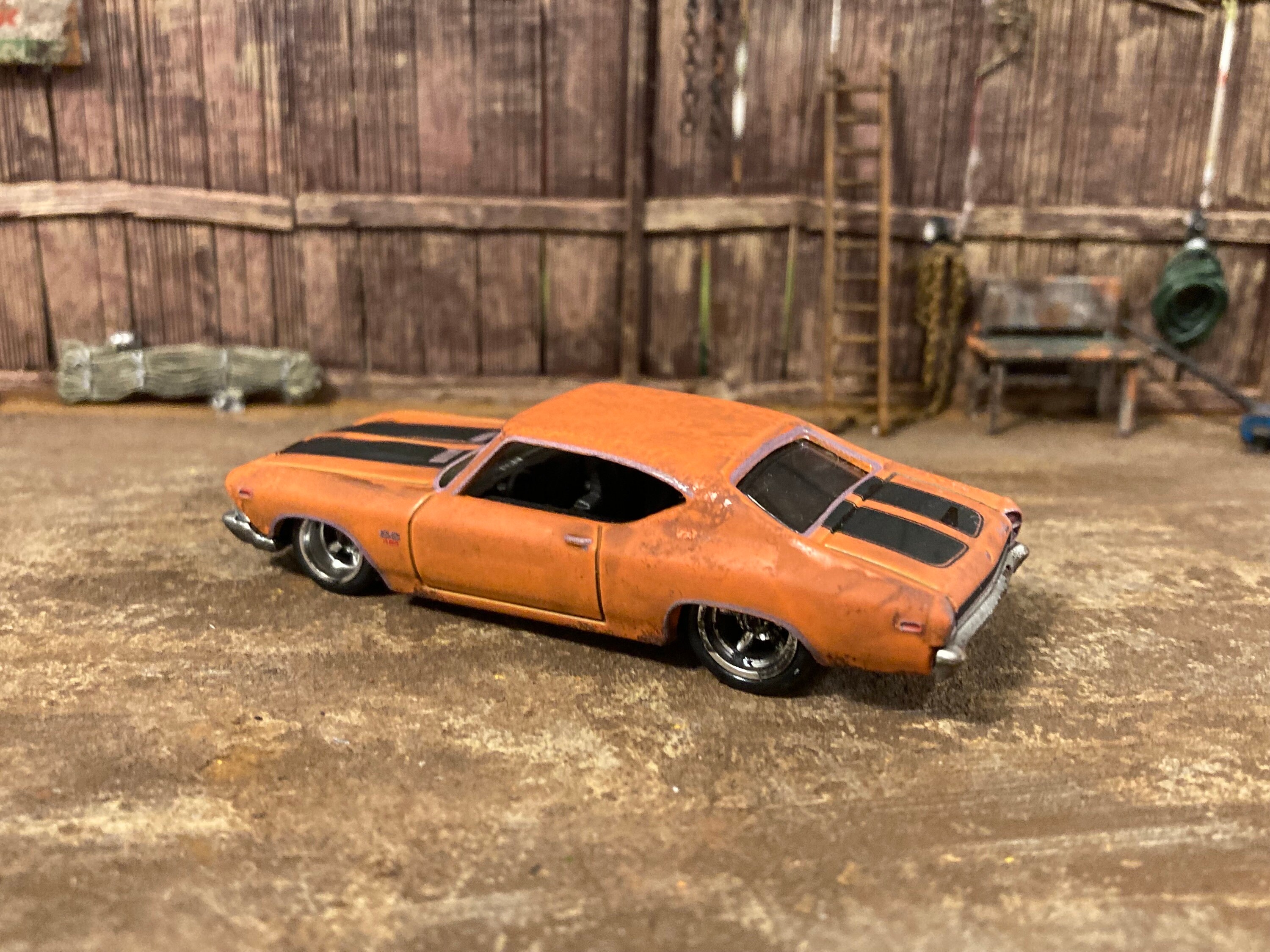1969 Chevy Chevelle SS Customized 1/64 Scale Diecast Car. Custom Barn ...