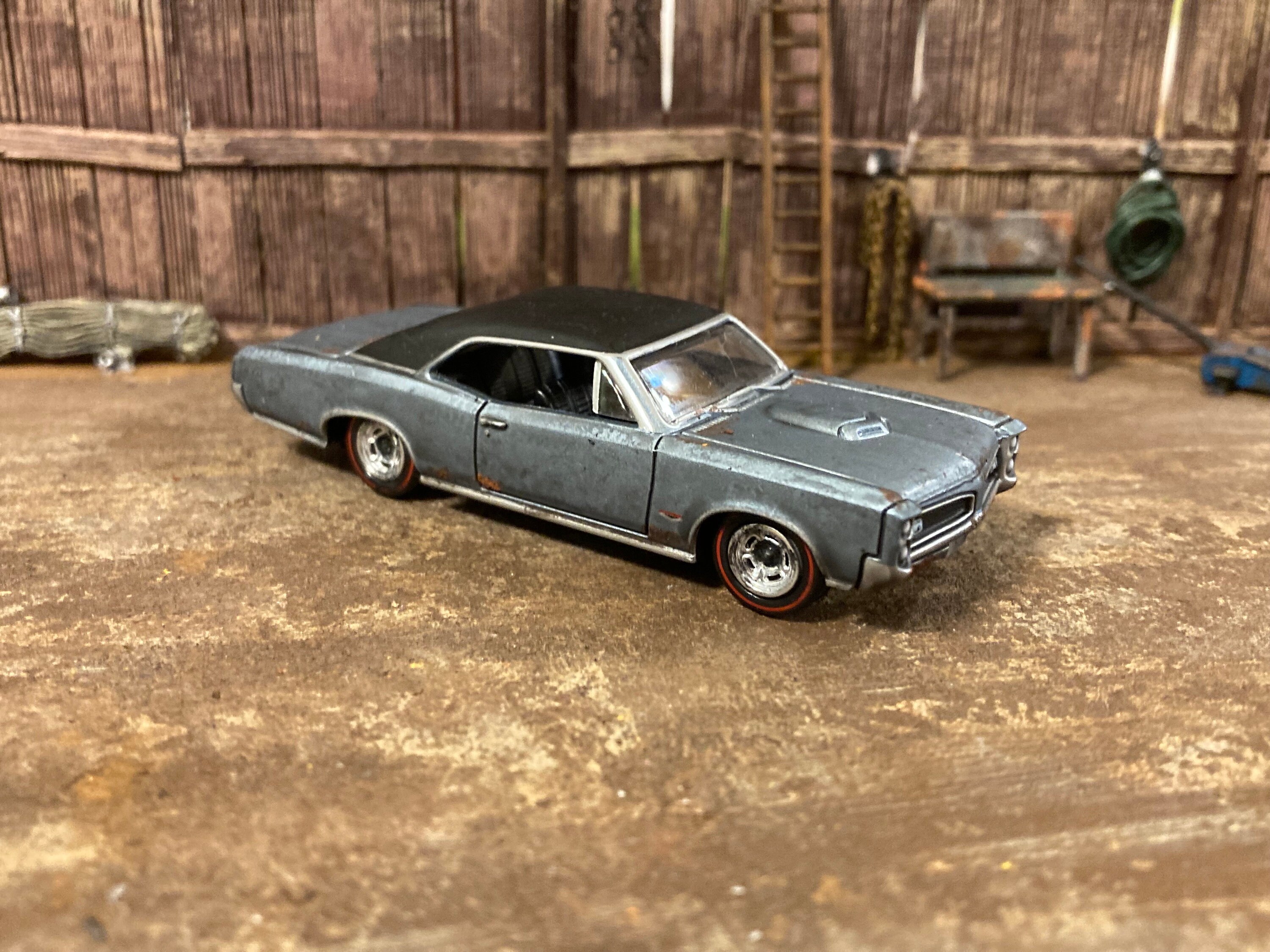 1966 Pontiac GTO Customized 1/64 Scale Diecast Car. Custom Barn Find ...