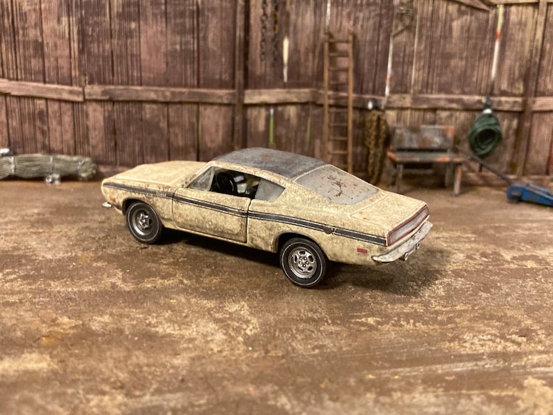 1969 Plymouth Barracuda Cuda Customized 1/64 Scale Diecast Car. Custom ...