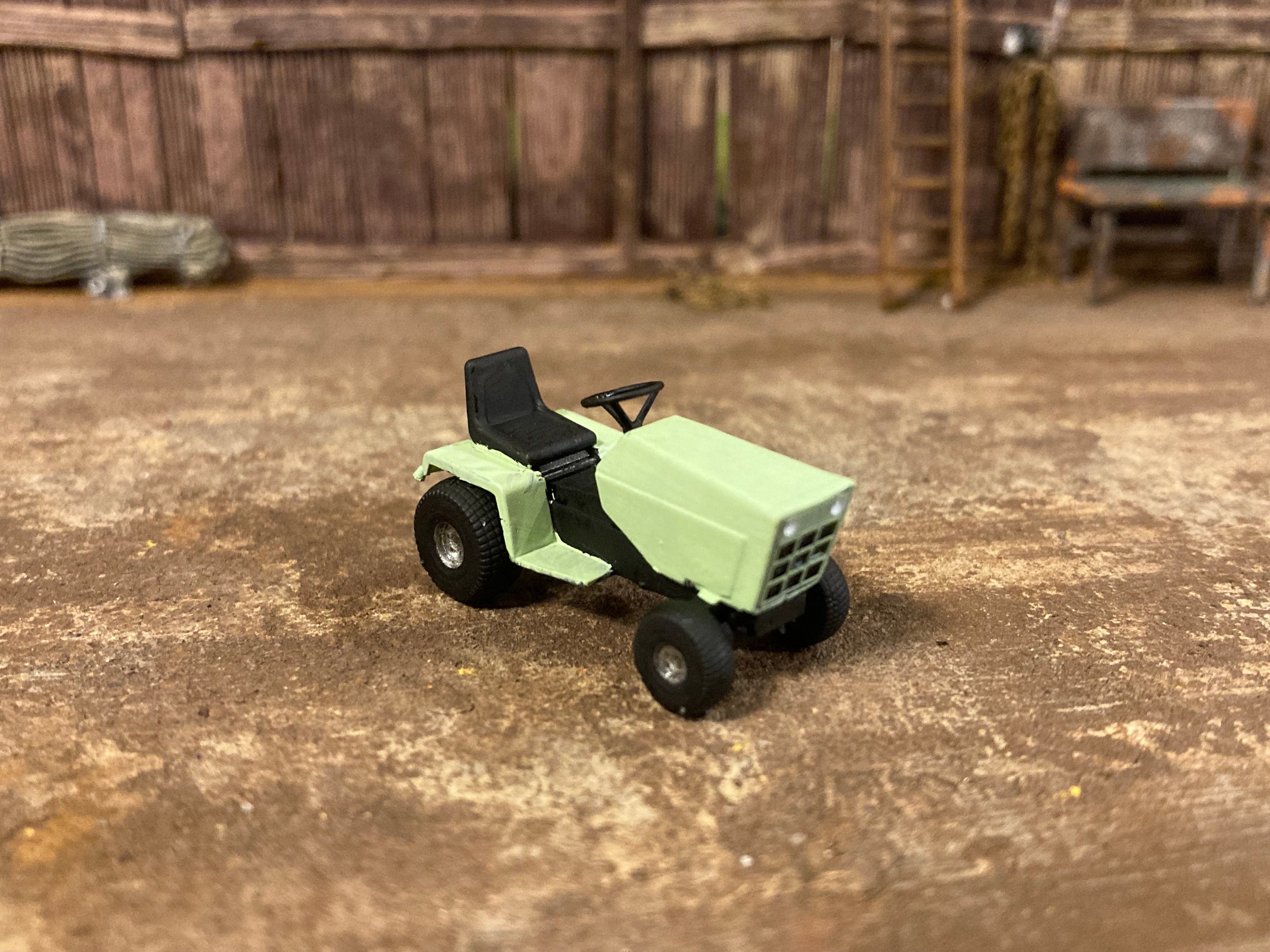 1/64 Scale 3D Printed Lawn Mower Small Garden Tractor for Display in A ...