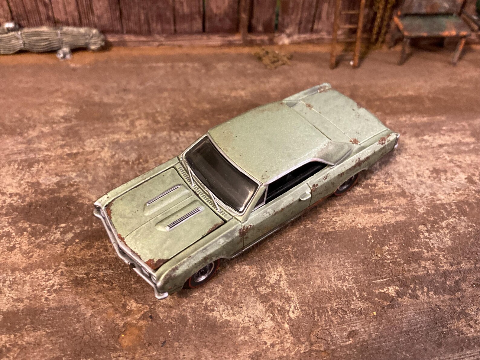 1967 Chevy Chevelle Customized 1/64 Scale Diecast Car. Custom Barn Find ...