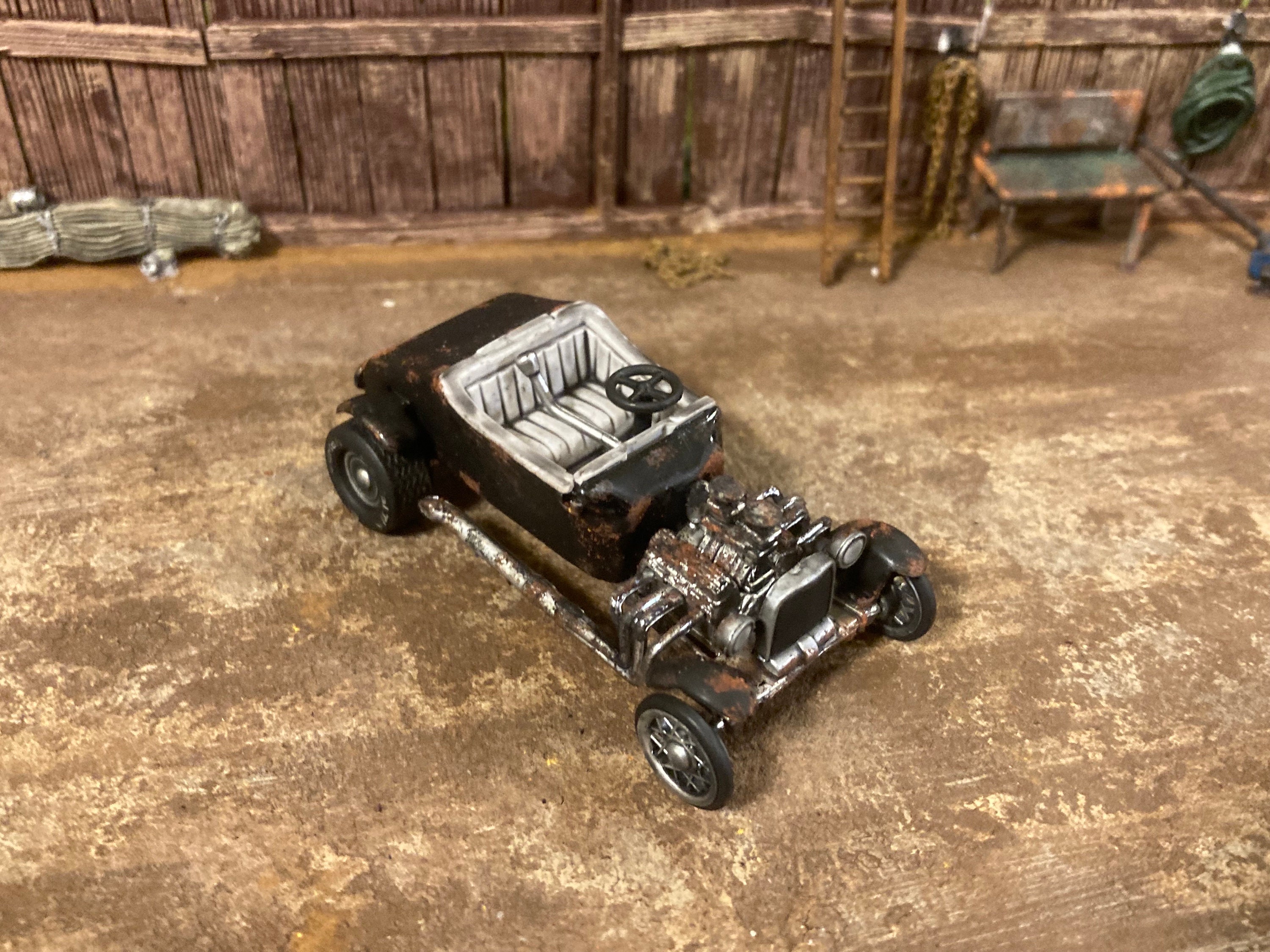 1927 Ford T Bucket Hot Rod Customized 1/64 Scale Diecast Car. Custom ...