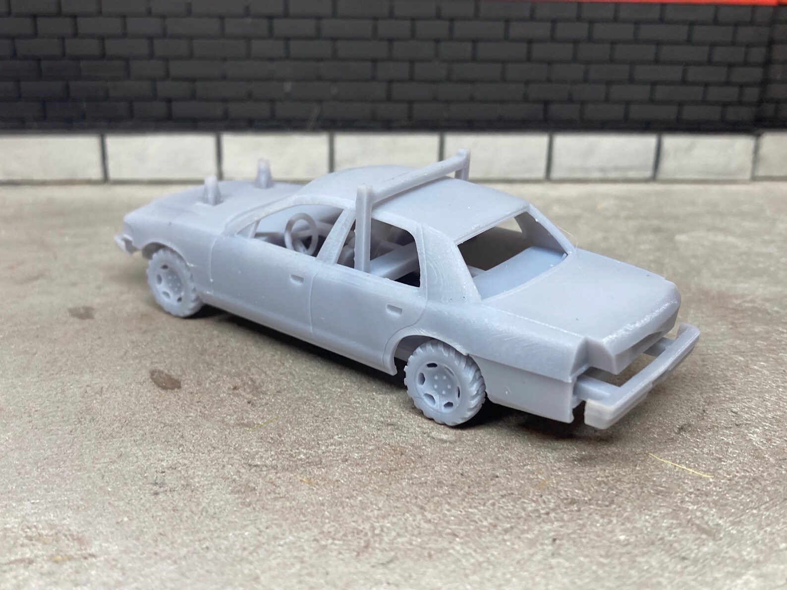 3D Printed 1/64 Scale Bubble Crown Victoria Vic Style Demolition Demo ...