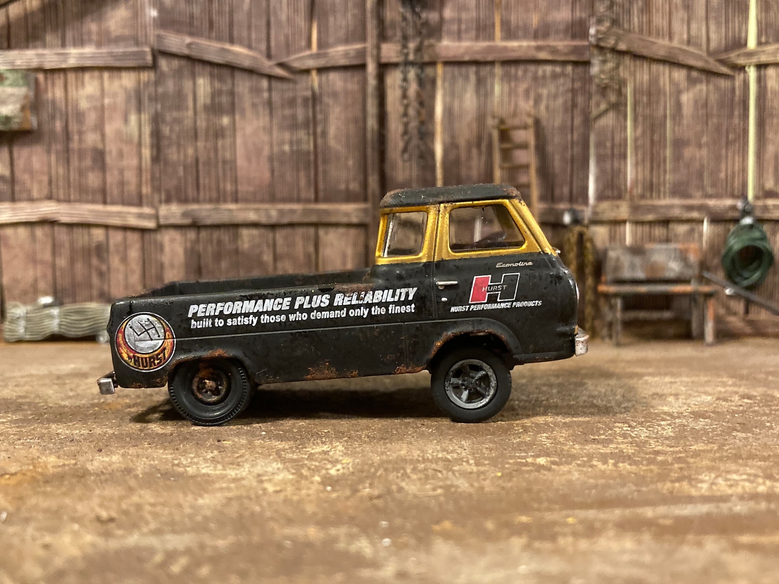 1965 Ford Econoline Pickup Gasser Drag Truck. Customized 1/64 Scale ...