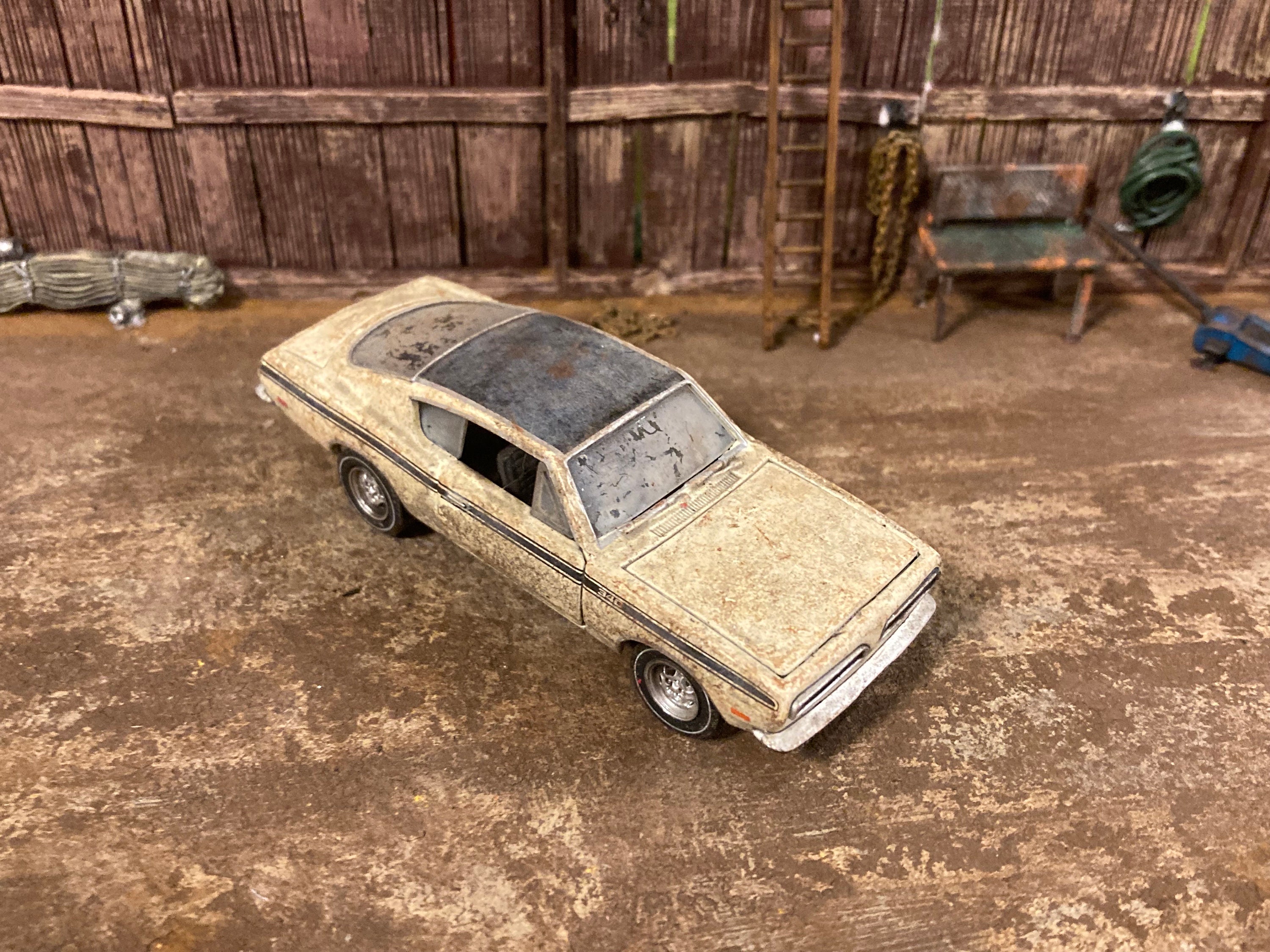 1969 Plymouth Barracuda Cuda Customized 1/64 Scale Diecast Car. Custom ...