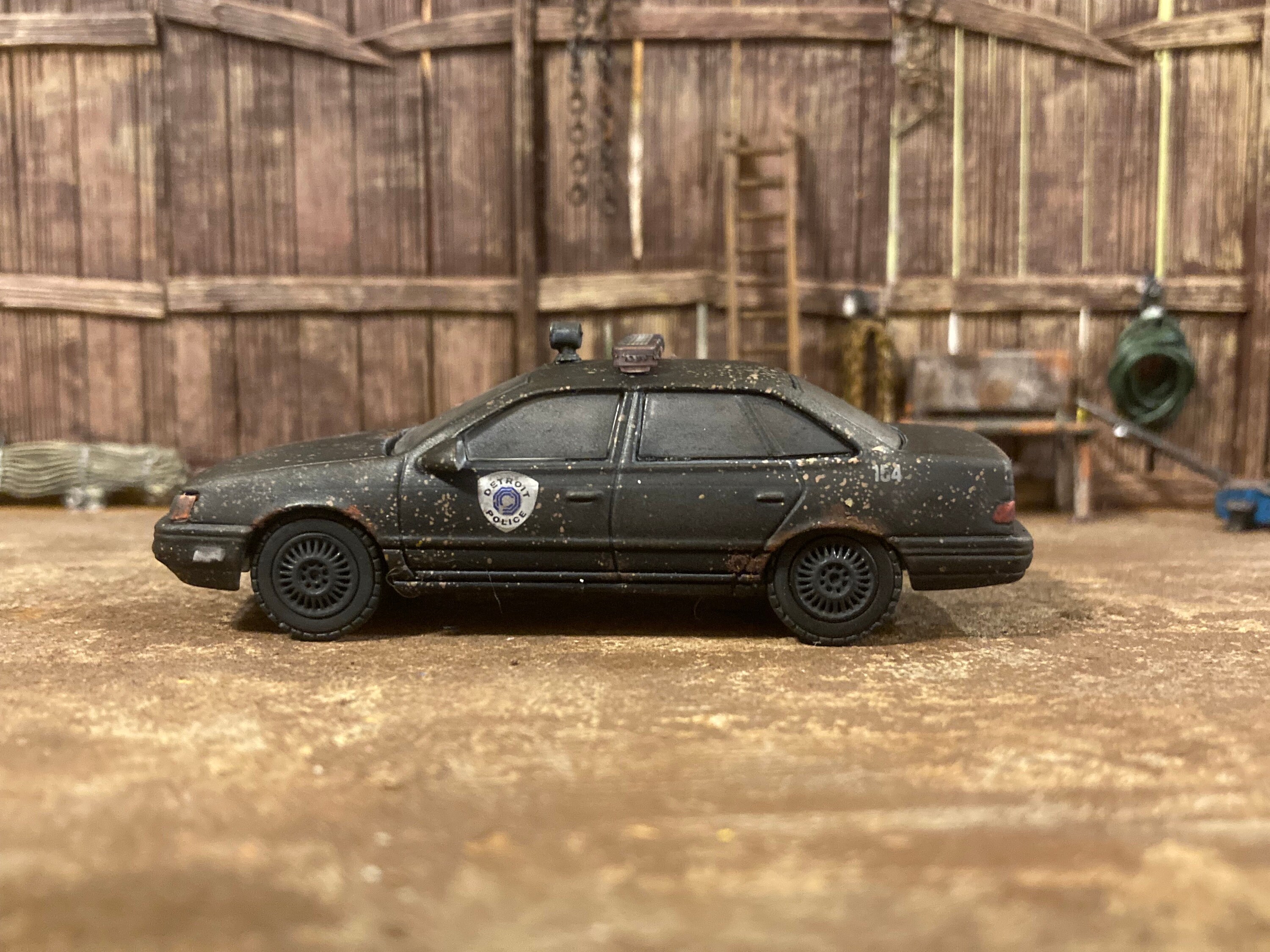 1986 Ford Taurus Police Car Customized 1/64 Scale Diecast Car. Robocop ...