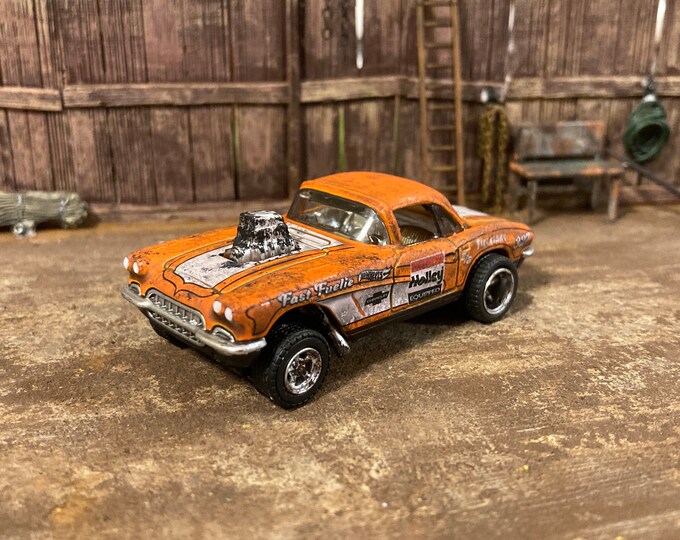 1962 Chevy Corvette Gasser Hot Rod Customized 1/64 Scale Diecast Car ...