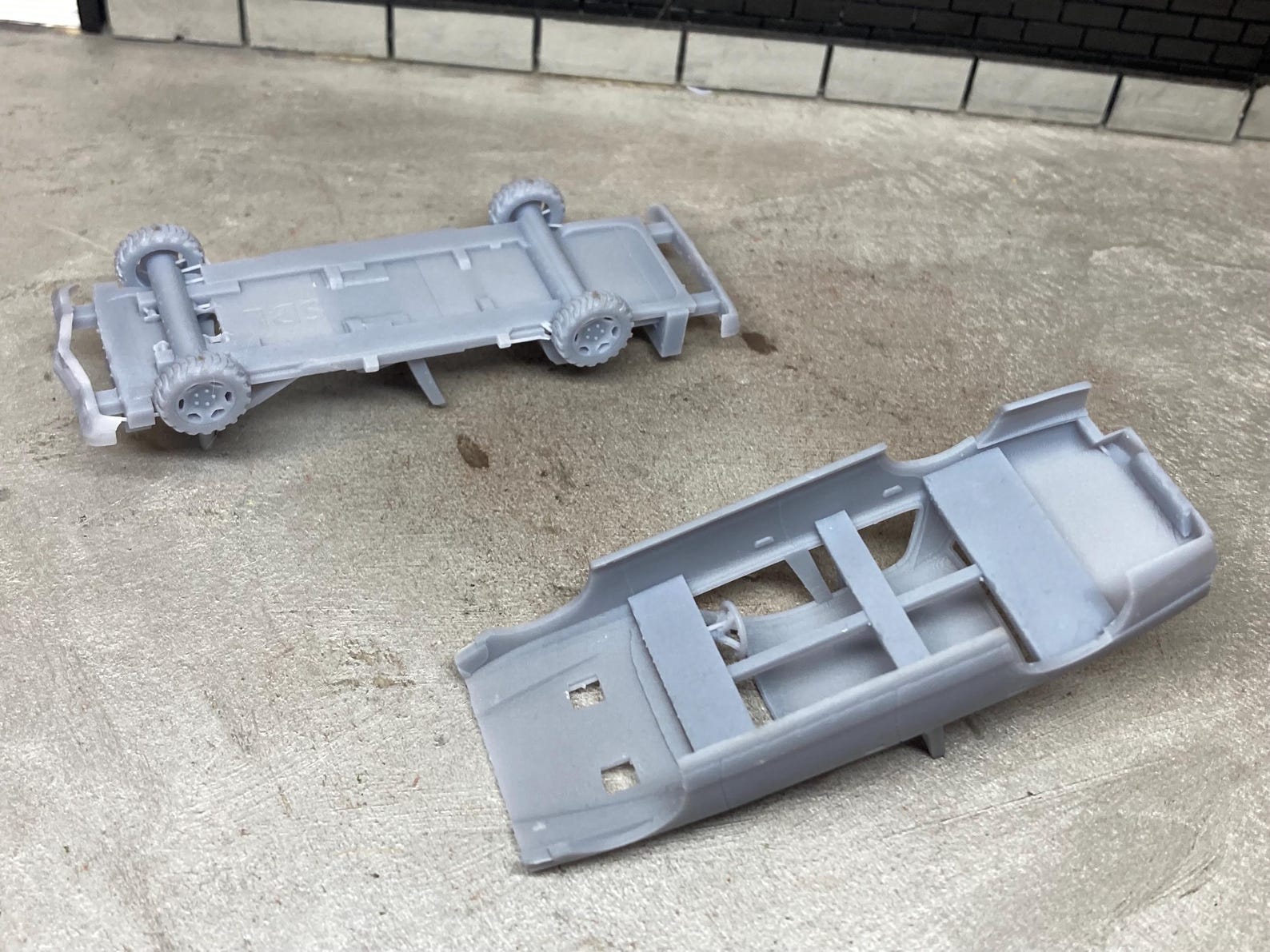 3D Printed 1/64 Scale Bubble Crown Victoria Vic Style Demolition Demo ...