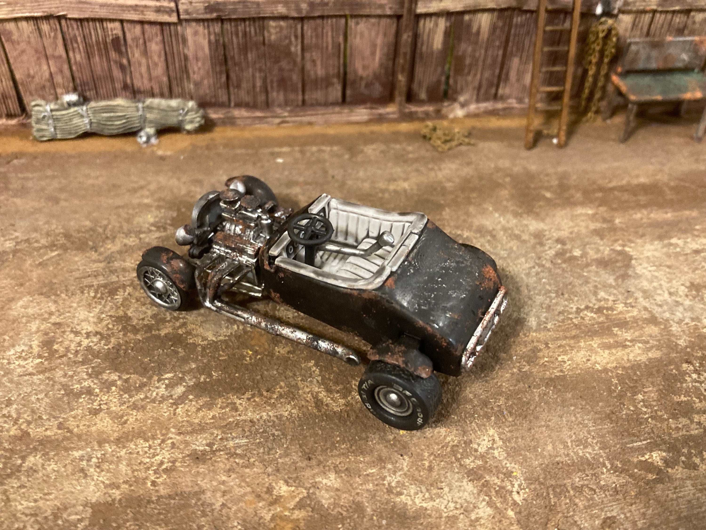 1927 Ford T Bucket Hot Rod Customized 1/64 Scale Diecast Car. Custom ...
