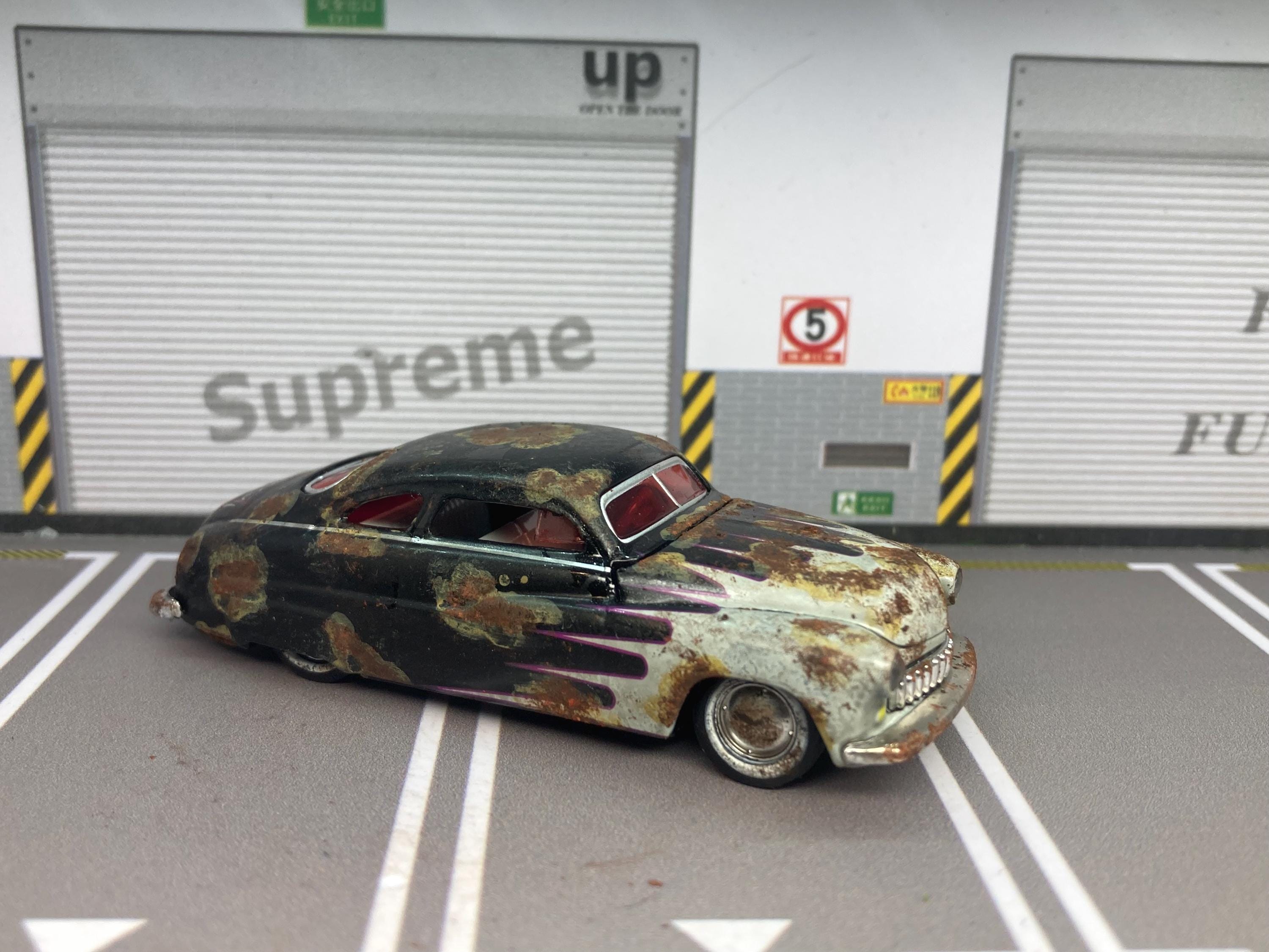 1949 Mercury Coupe Lead Sled Car Customized 1/64 Scale Diecast Car ...