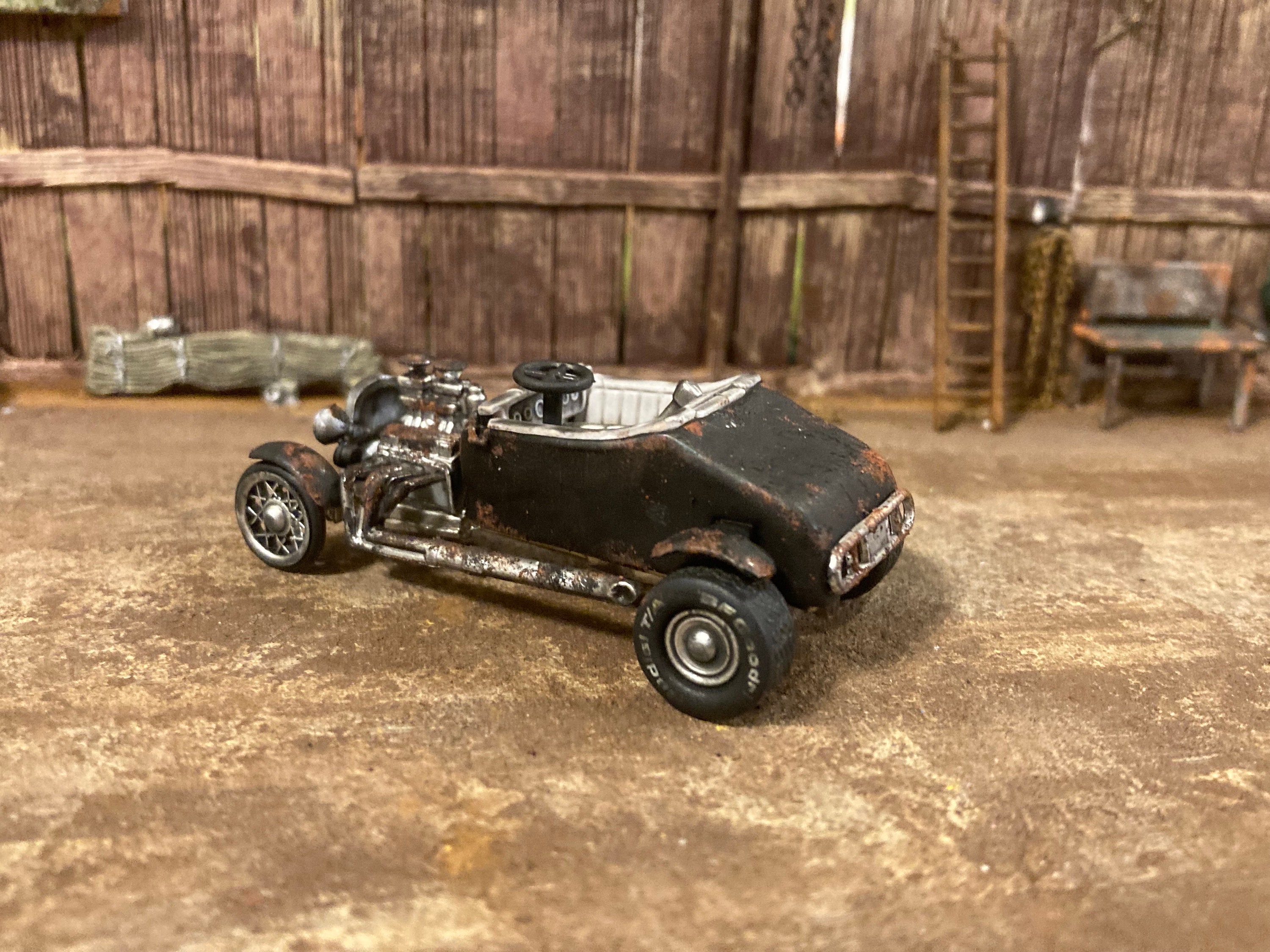 1927 Ford T Bucket Hot Rod Customized 1/64 Scale Diecast Car. Custom ...