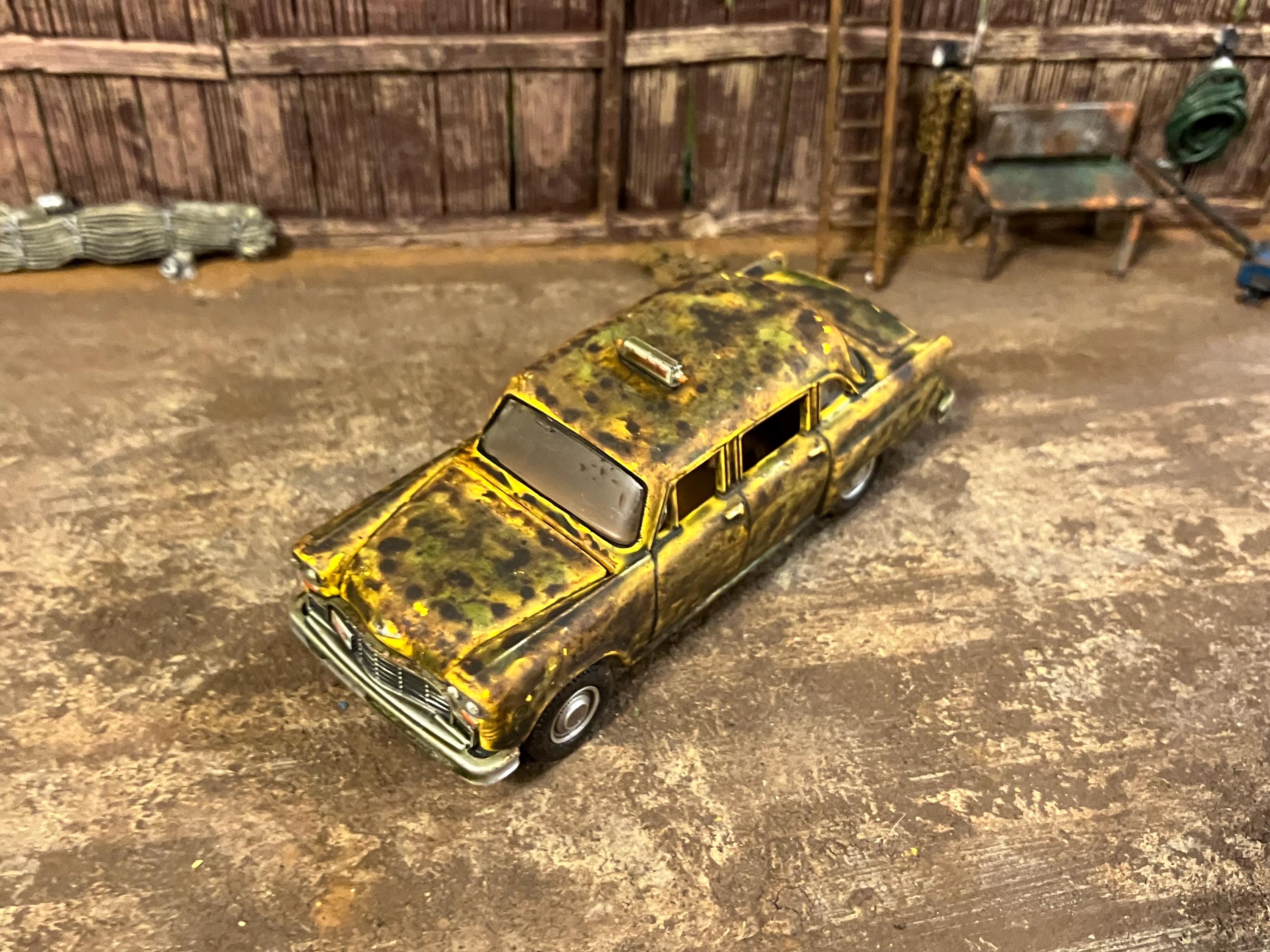 1970 Checker Marathon Taxi Cab Customized 1/64 Scale Diecast Car ...