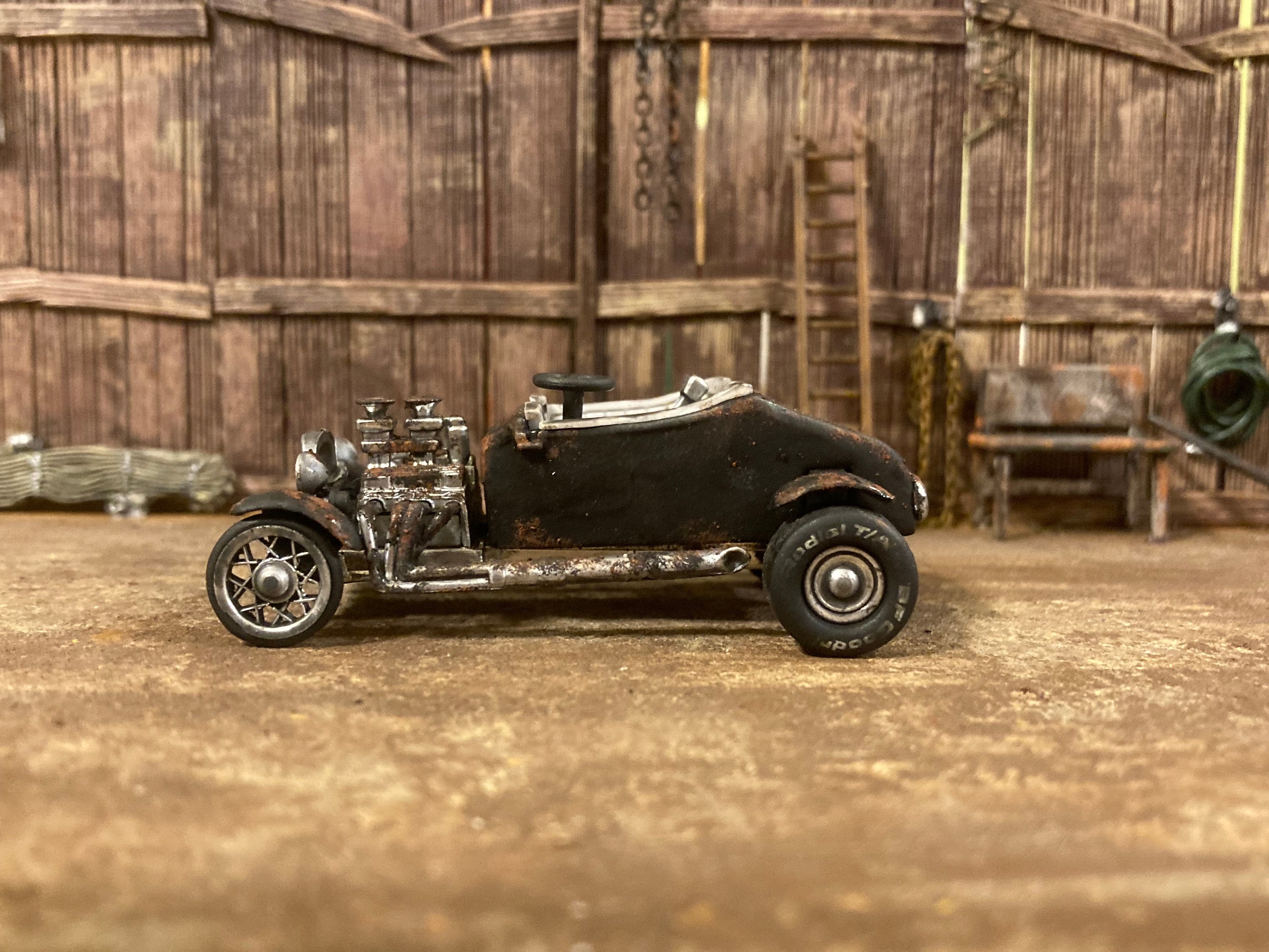 1927 Ford T Bucket Hot Rod Customized 1/64 Scale Diecast Car. Custom ...