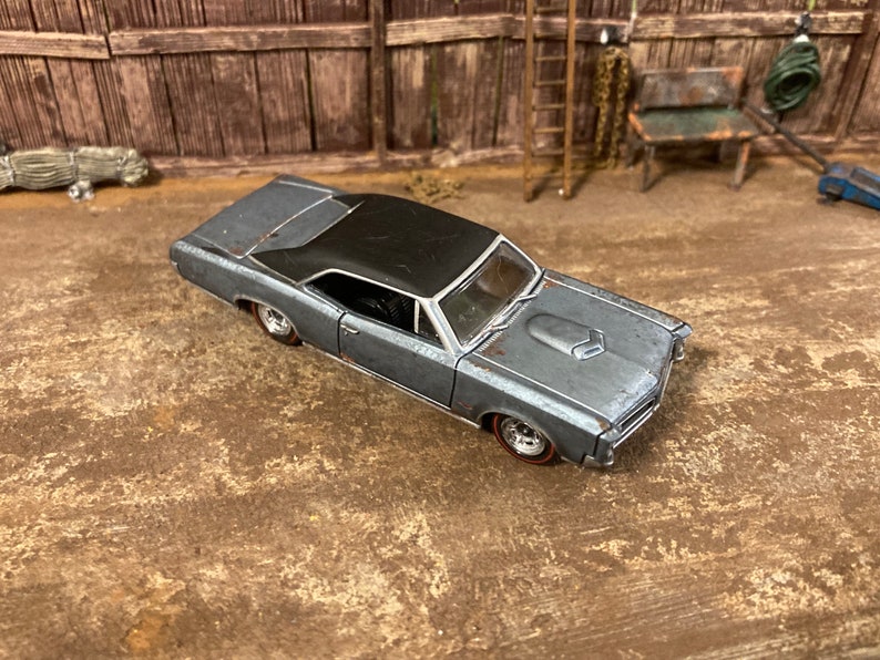 1966 Pontiac GTO Customized 1/64 Scale Diecast Car. Custom Barn Find ...
