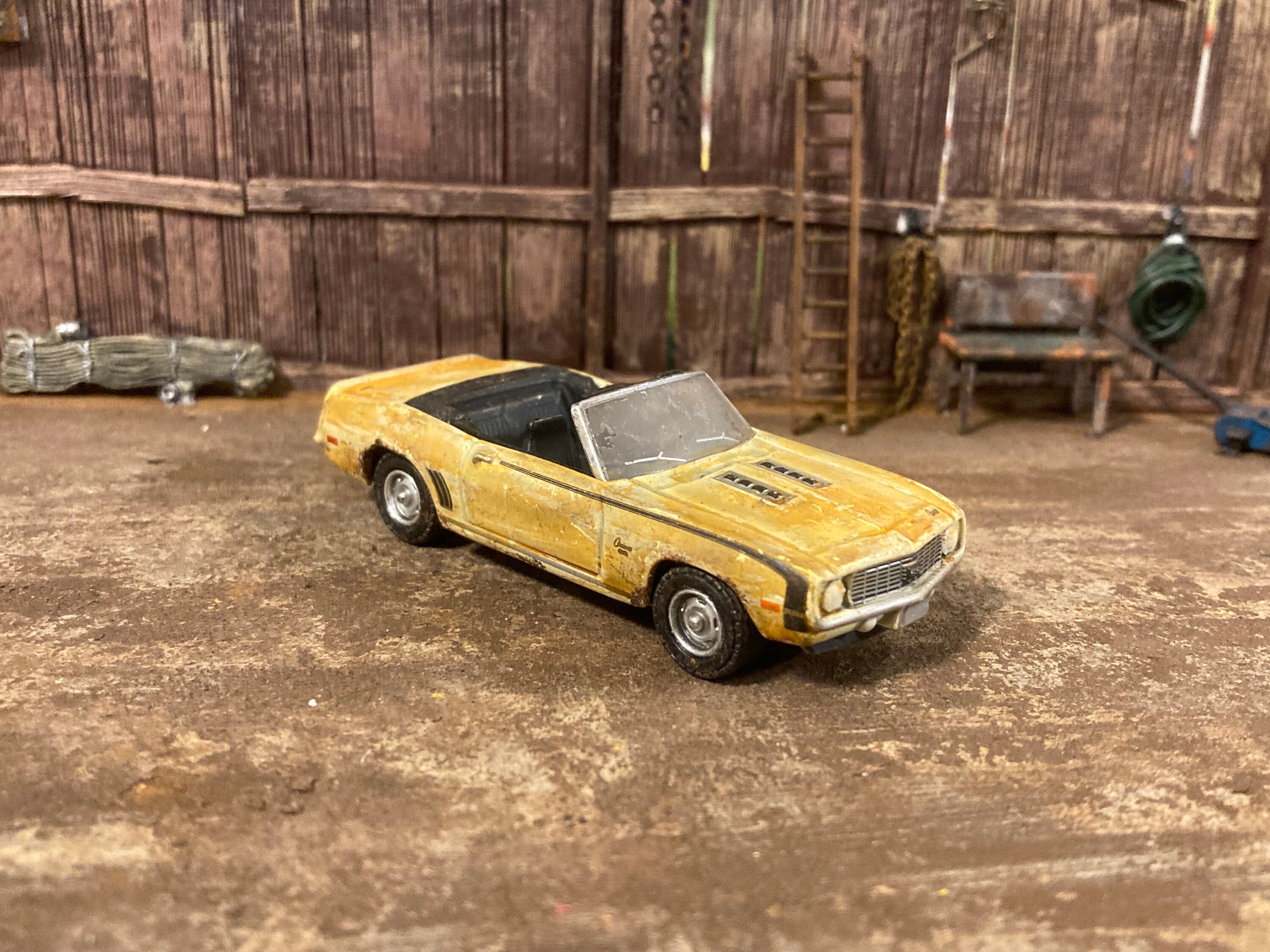 1969 Chevy Camaro SS Convertible Customized 1/64 Scale Diecast Car ...