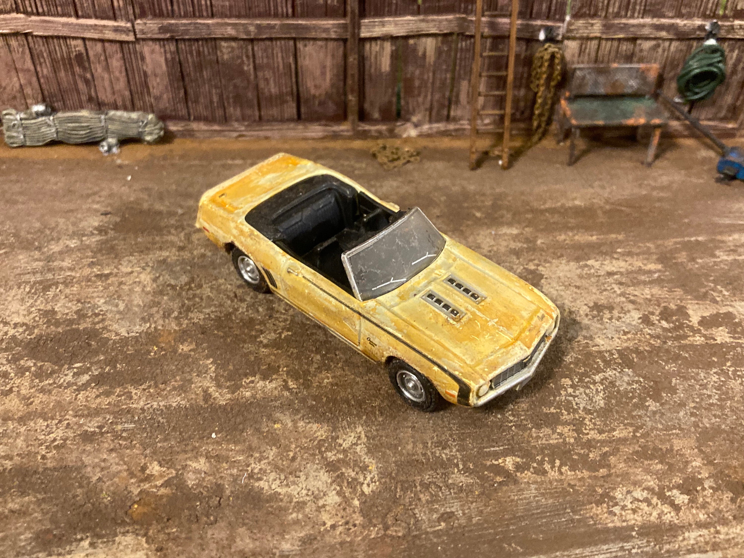 1969 Chevy Camaro SS Convertible Customized 1/64 Scale Diecast Car ...