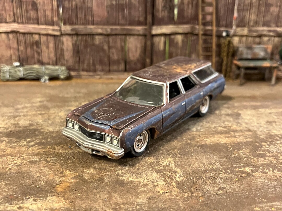 1973 Chevy Caprice Station Wagon Customized 1/64 Scale Diecast Car ...