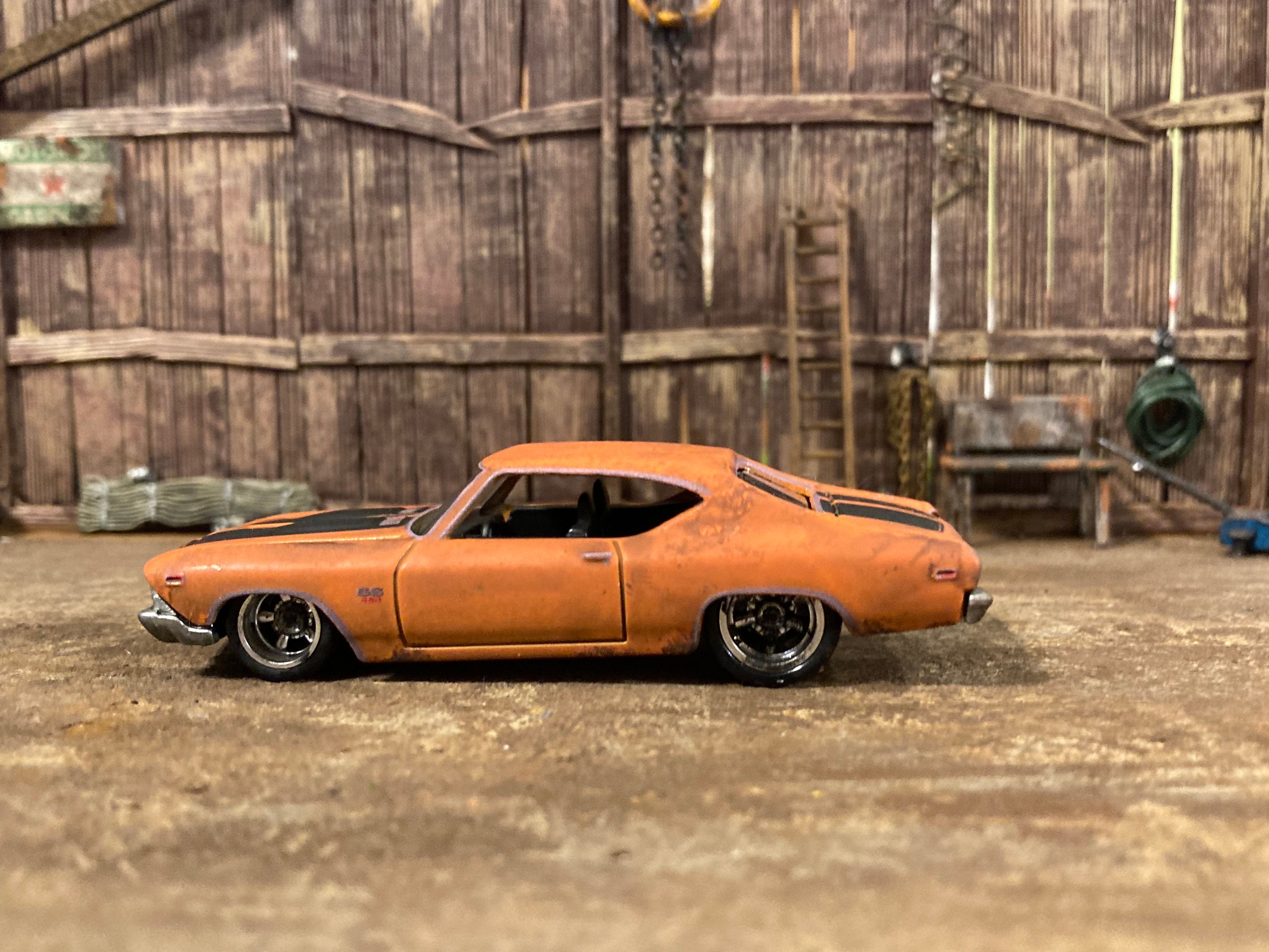 1969 Chevy Chevelle SS Customized 1/64 Scale Diecast Car. Custom Barn ...
