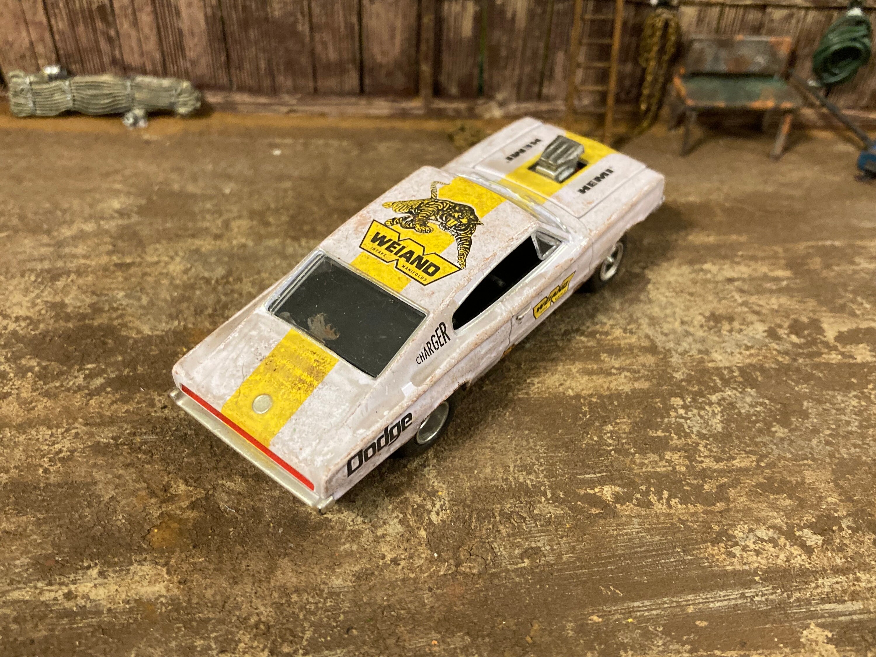 1966 Dodge Charger Gasser Drag Car Customized 1/64 Scale Diecast Car ...