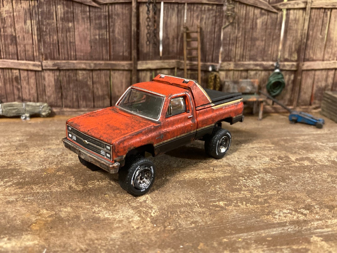 1984 Chevy Scottsdale K10 4x4 Customized 1/64 Scale Diecast. Custom ...