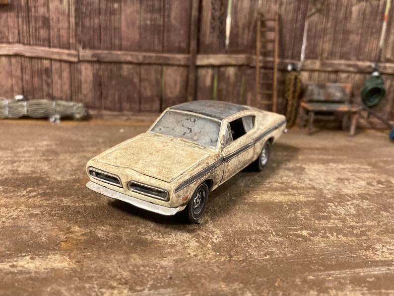 1969 Plymouth Barracuda Cuda Customized 1/64 Scale Diecast Car. Custom ...