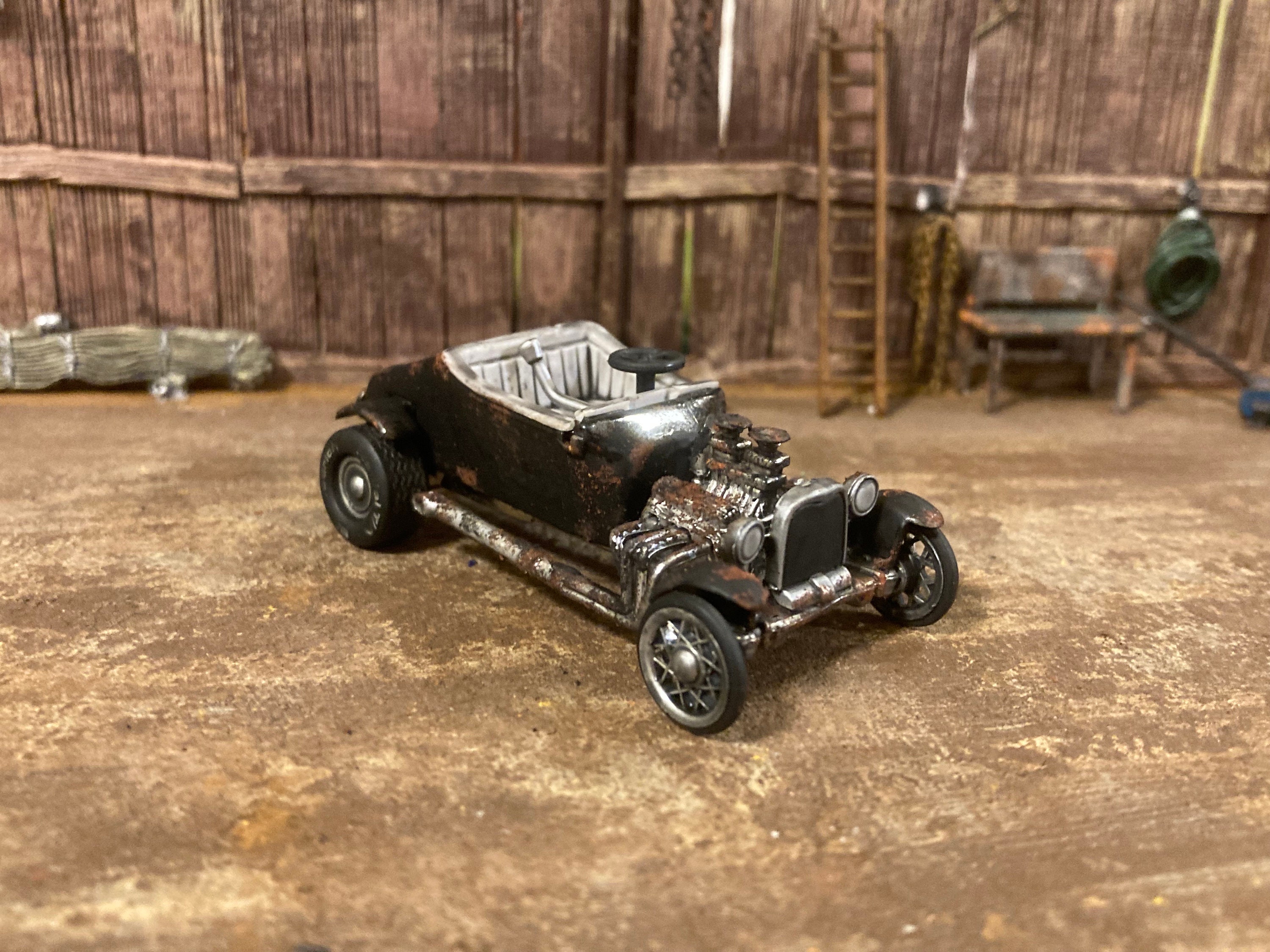 1927 Ford T Bucket Hot Rod Customized 1/64 Scale Diecast Car. Custom ...