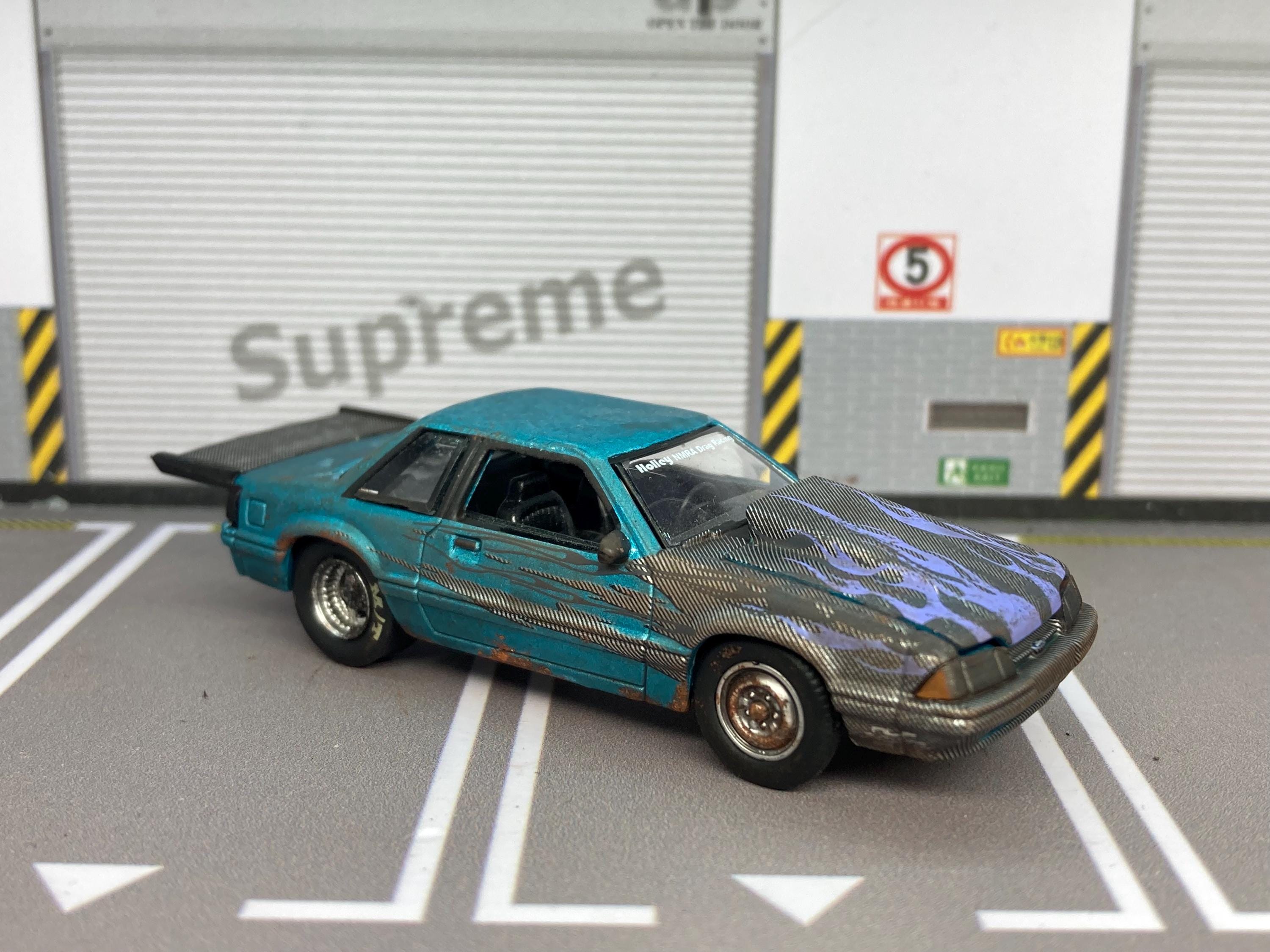 1990 Ford Mustang Fox Body Customized 1/64 Scale Diecast Car. Custom ...