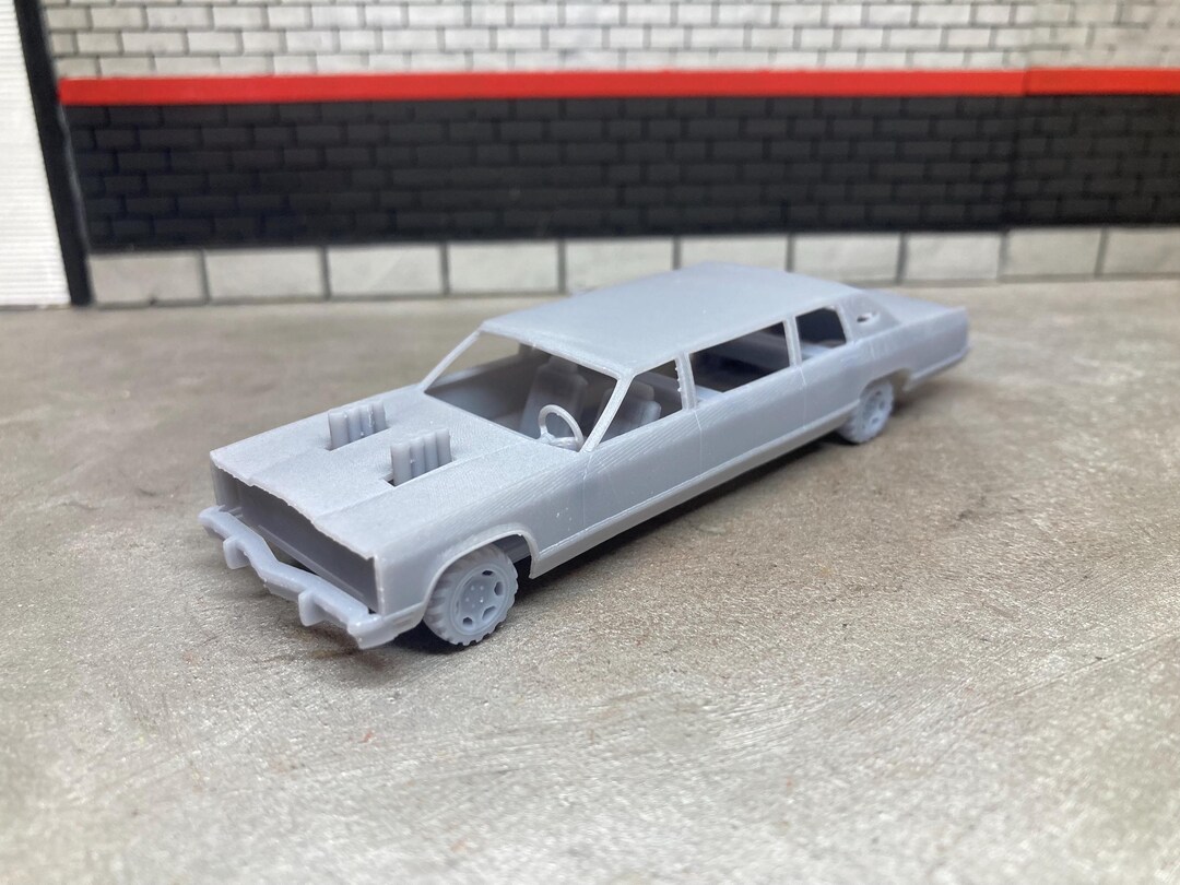 3D Printed 1/64 Scale 1970’s Lincoln Limo Limousine Demolition Demo ...
