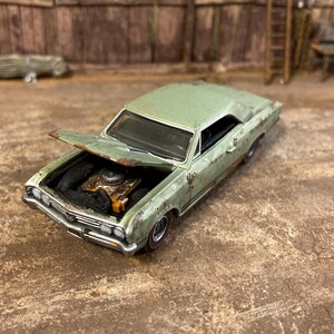1967 Chevy Chevelle Customized 1/64 Scale Diecast Car. Custom Barn Find ...