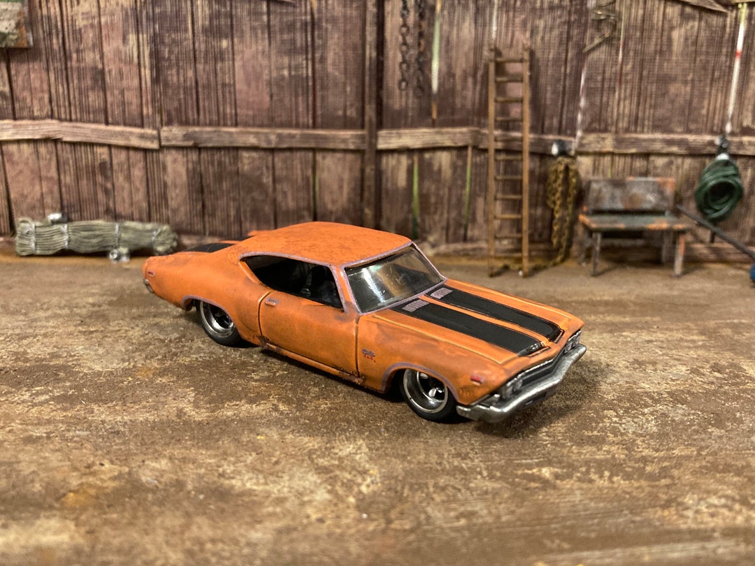 1969 Chevy Chevelle SS Customized 1/64 Scale Diecast Car. Custom Barn ...