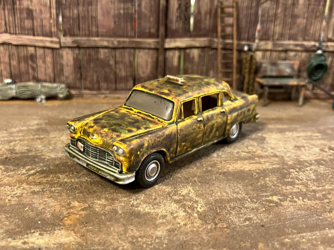 1970 Checker Marathon Taxi Cab Customized 1/64 Scale Diecast Car ...