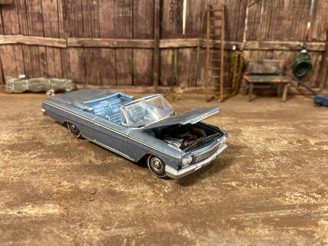 1962 Chevy Impala Convertible Customized 1/64 Scale Diecast Car. Custom ...