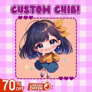 Custom PFP Chibi, Chibi Commission, Custom Chibi Portrait, Chibi Twitch ...