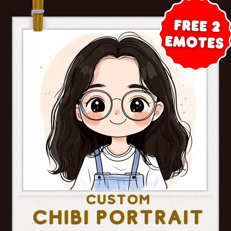 Custom Kawaii Cartoon Portrait: Chibi Anime Drawing, Couple Gift - Etsy