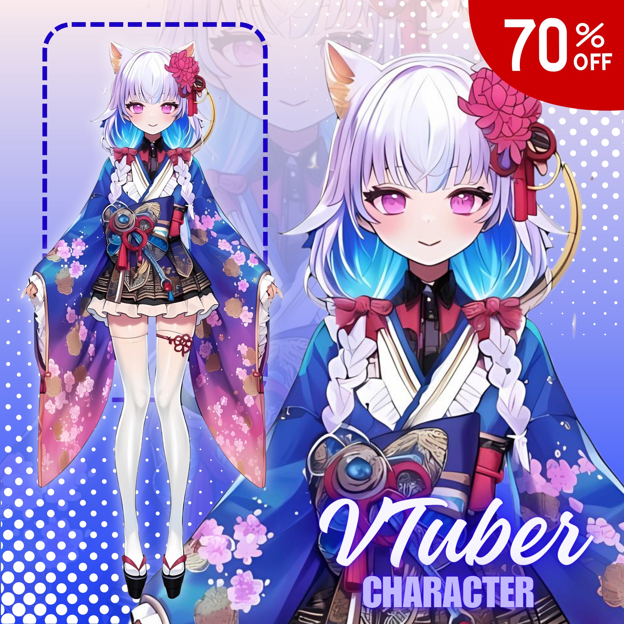 Custom Vtuber Vtuber Rigging Vtuber Anime Vtuber Model Vtuber Design ...