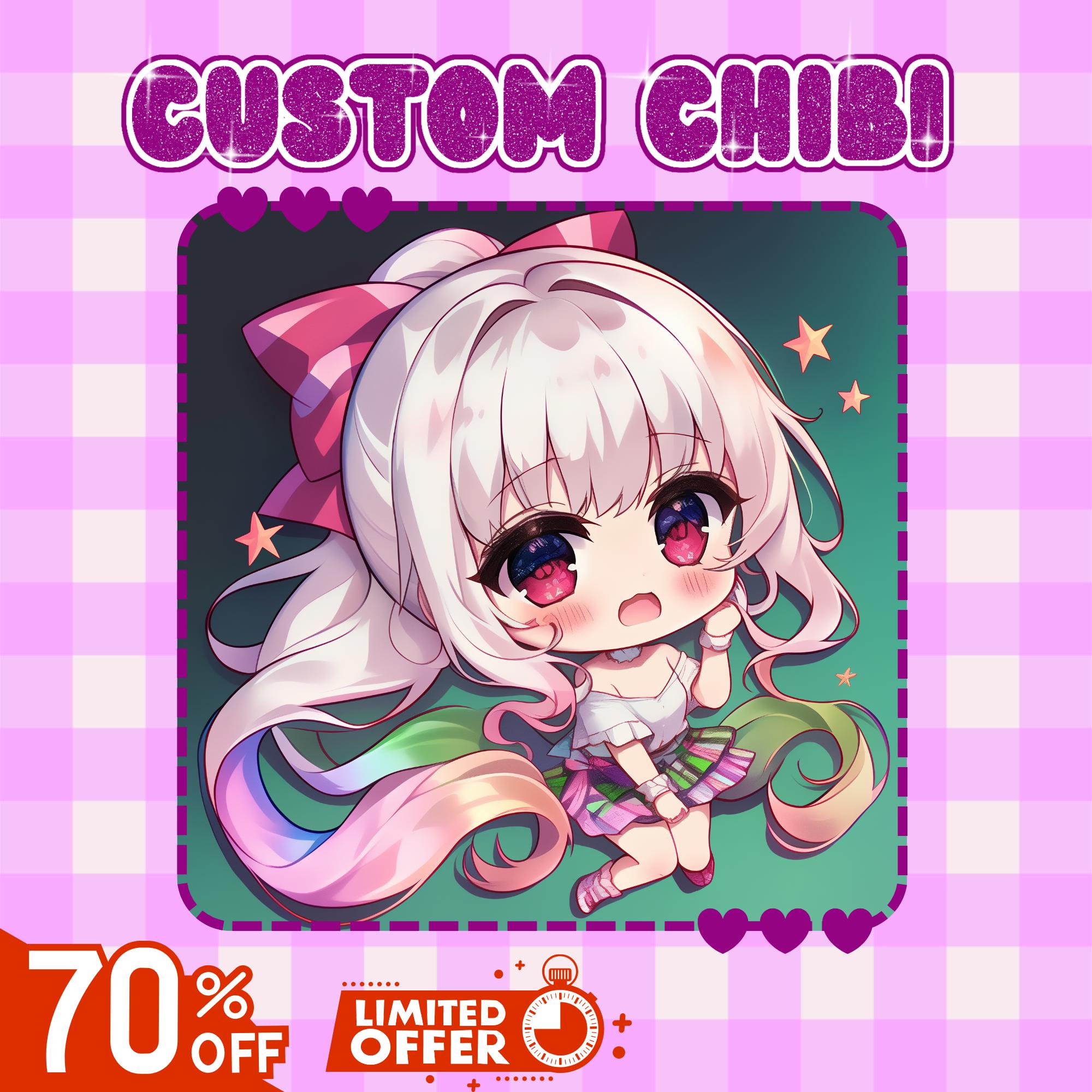 Custom PFP Chibi, Chibi Commission, Custom Chibi Portrait, Chibi Twitch ...