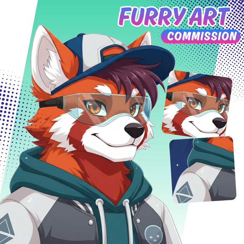 Custom Furry Art Commission Personalized | Anthro Drawings | Furry Art ...
