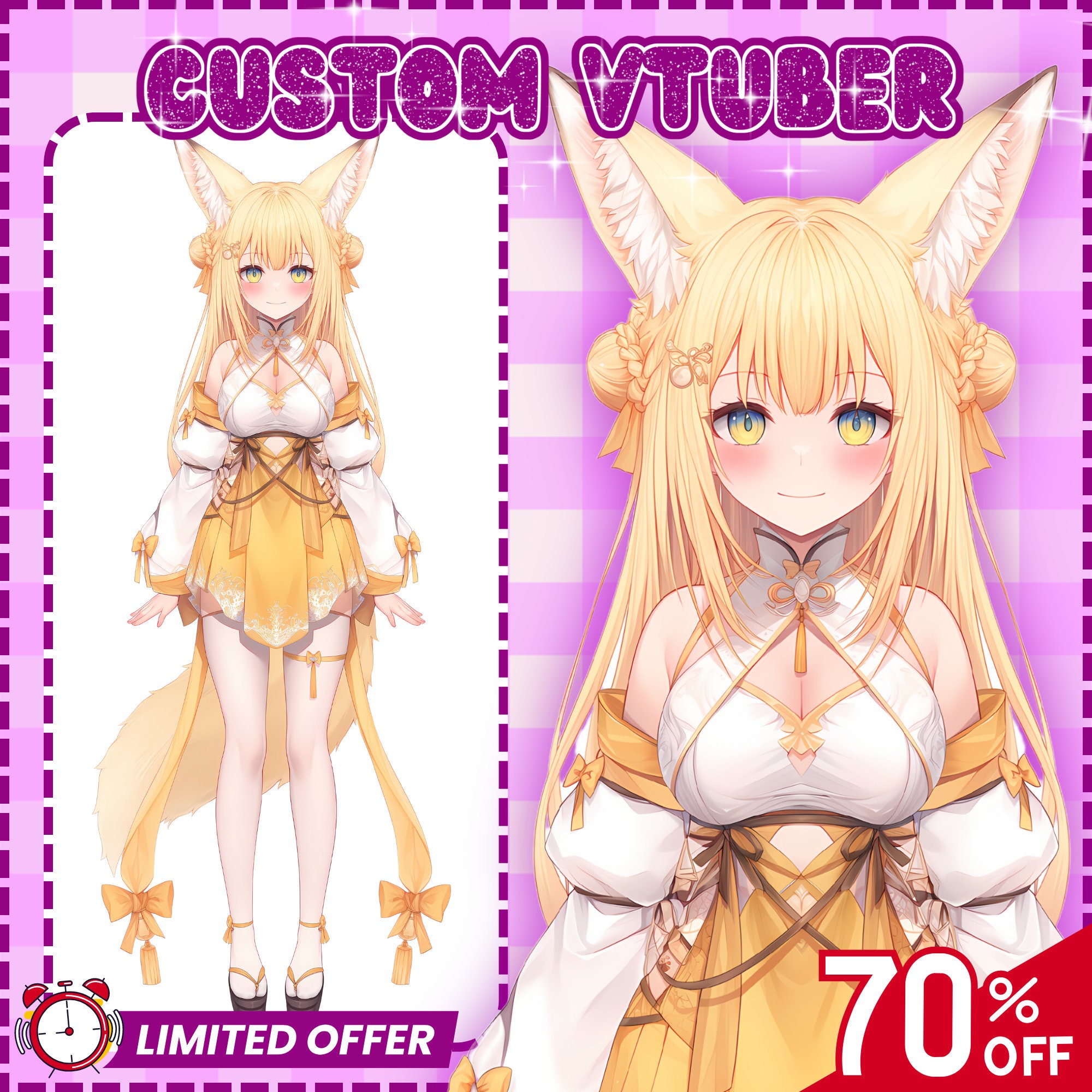 CUSTOM VTUBER MODEL for Commercial Use Vtuber Rigging live 2D Vtuber Model Vtuber Design ...