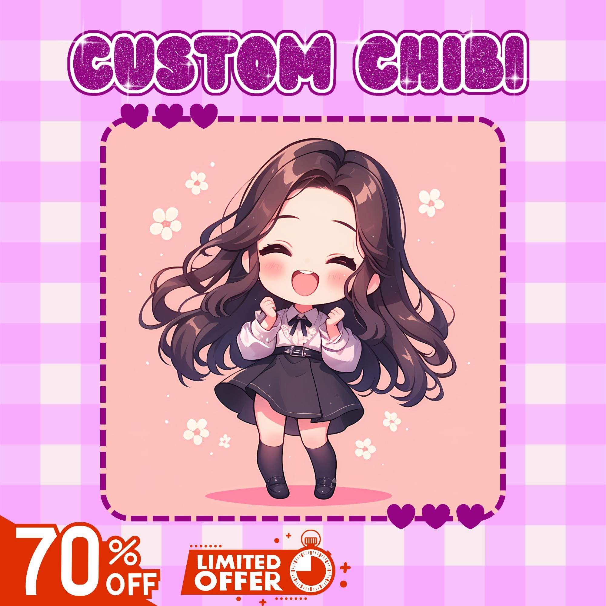 Custom PFP Chibi, Chibi Commission, Custom Chibi Portrait, Chibi Twitch ...