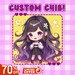 Custom PFP Chibi, Chibi Commission, Custom Chibi Portrait, Chibi Twitch ...