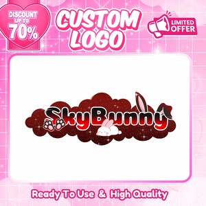 CUSTOM VTUBER LOGO, Vtuber Logo, Cute Logo, Kawaii Logo, Custom ...