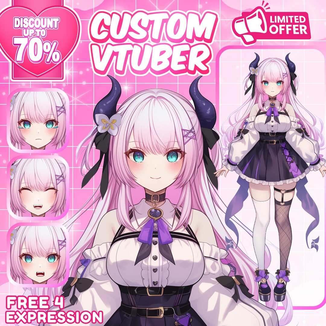 Custom Vtuber, Vtuber Live2d Model, Vtuber Model, Live2d Commission ...