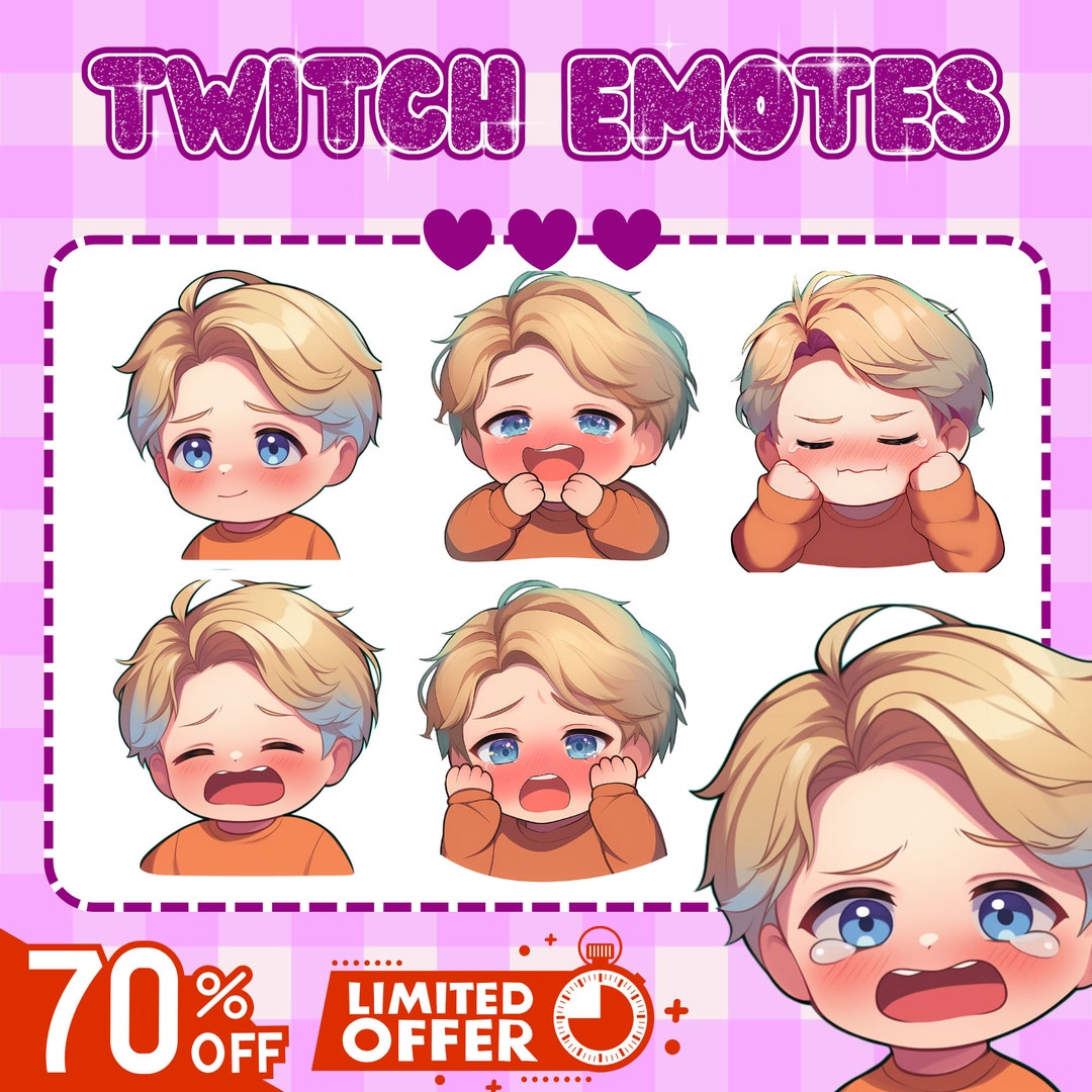 Custom Twicth Emotes, Kick Emotes, Anime Emote, Chibi Emote, Custom ...