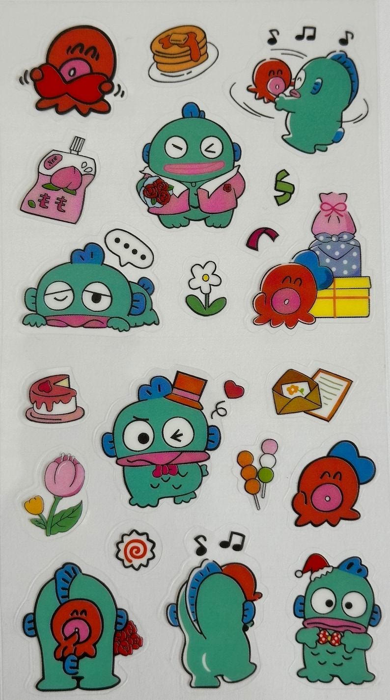 Hangyodon Sticker Sheets, Cute Sticker Packs, Sanrio, Characters ...